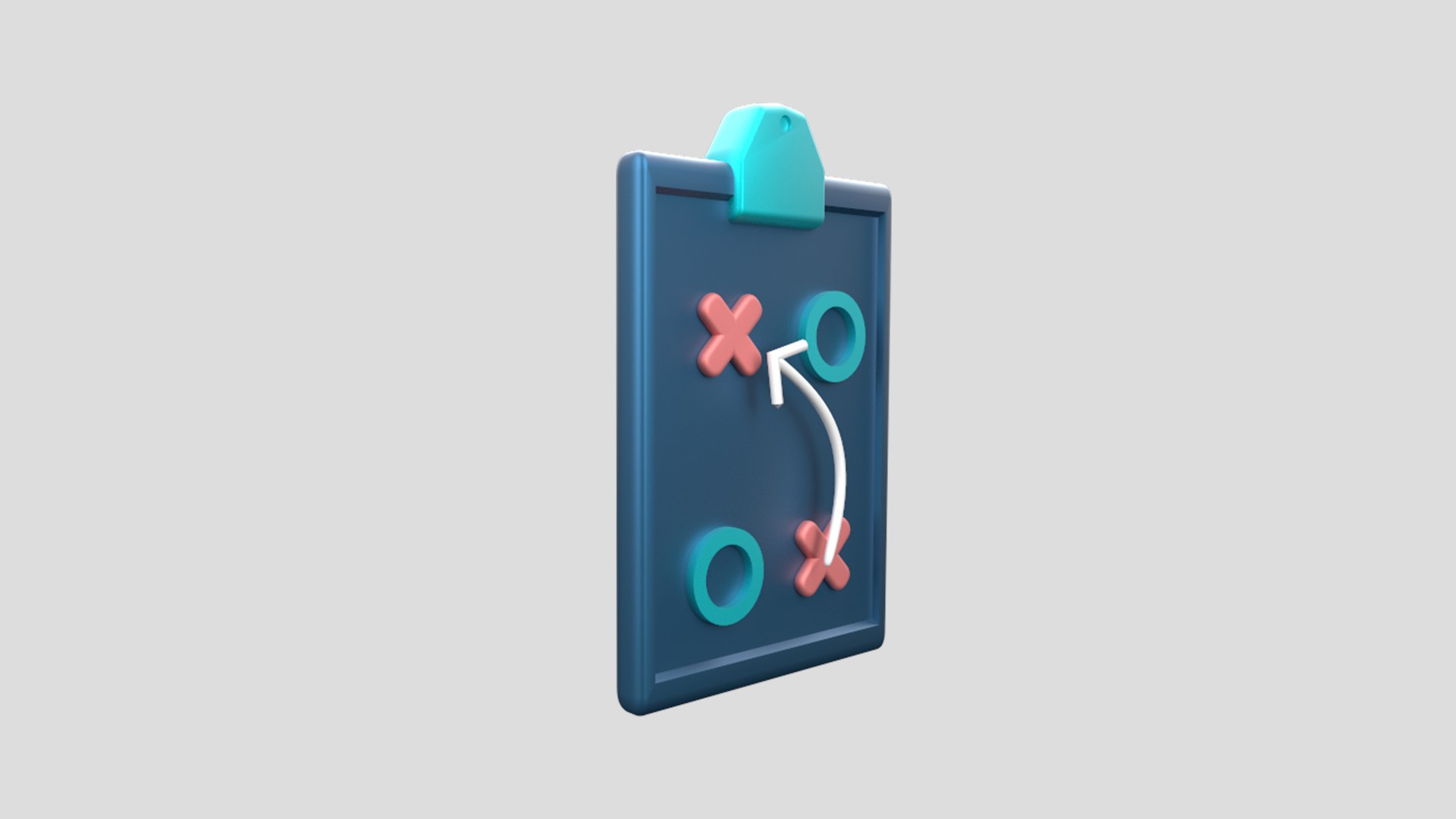 Clipboard App Web Icon Low-poly 3D - TurboSquid 2101324