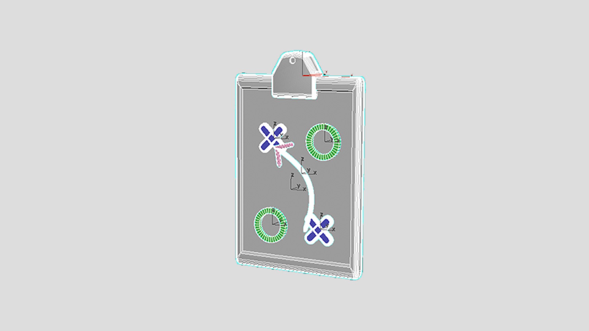 Clipboard App Web Icon Low-poly 3D - TurboSquid 2101324