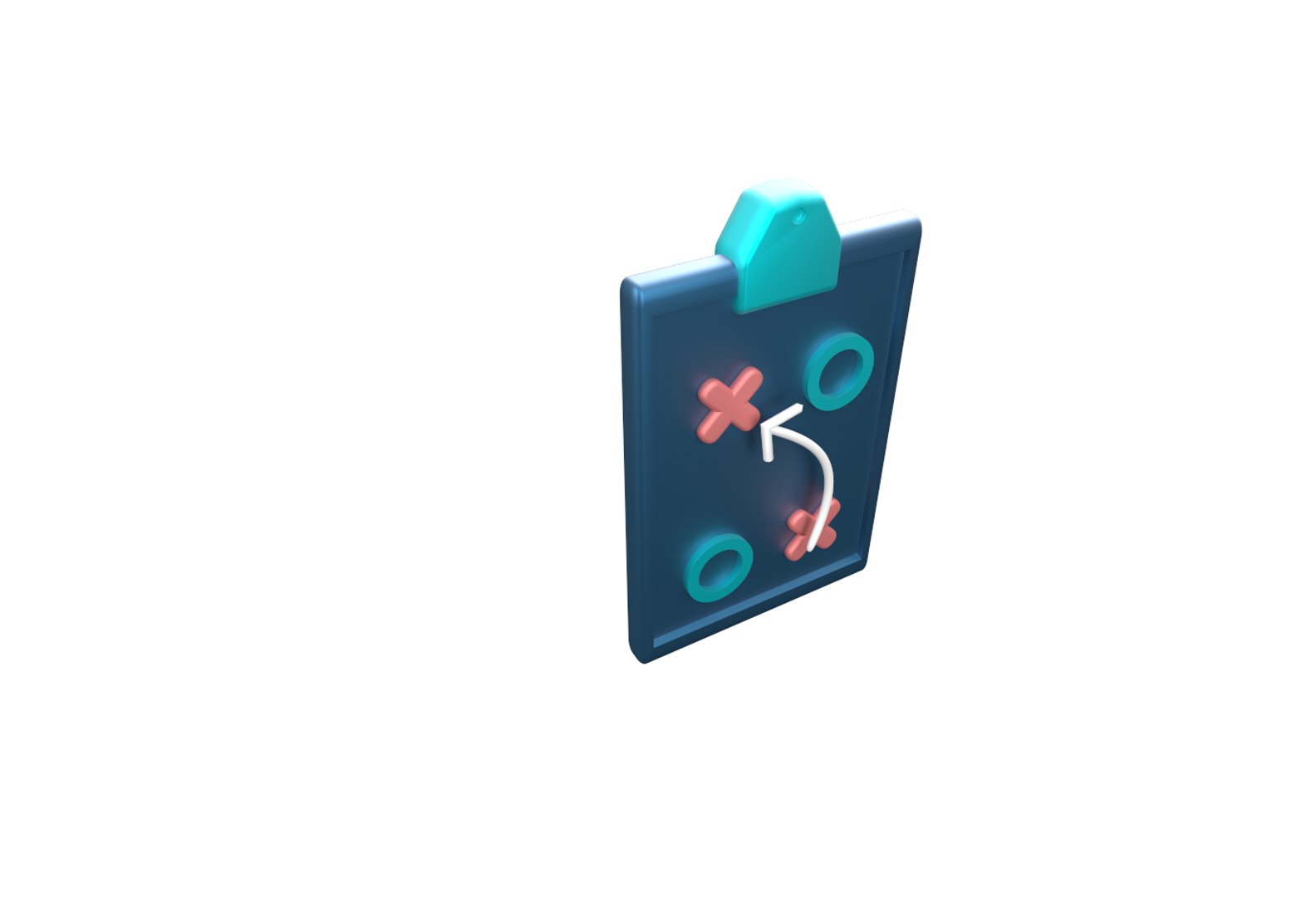 Clipboard App Web Icon Low-poly 3D - TurboSquid 2101324