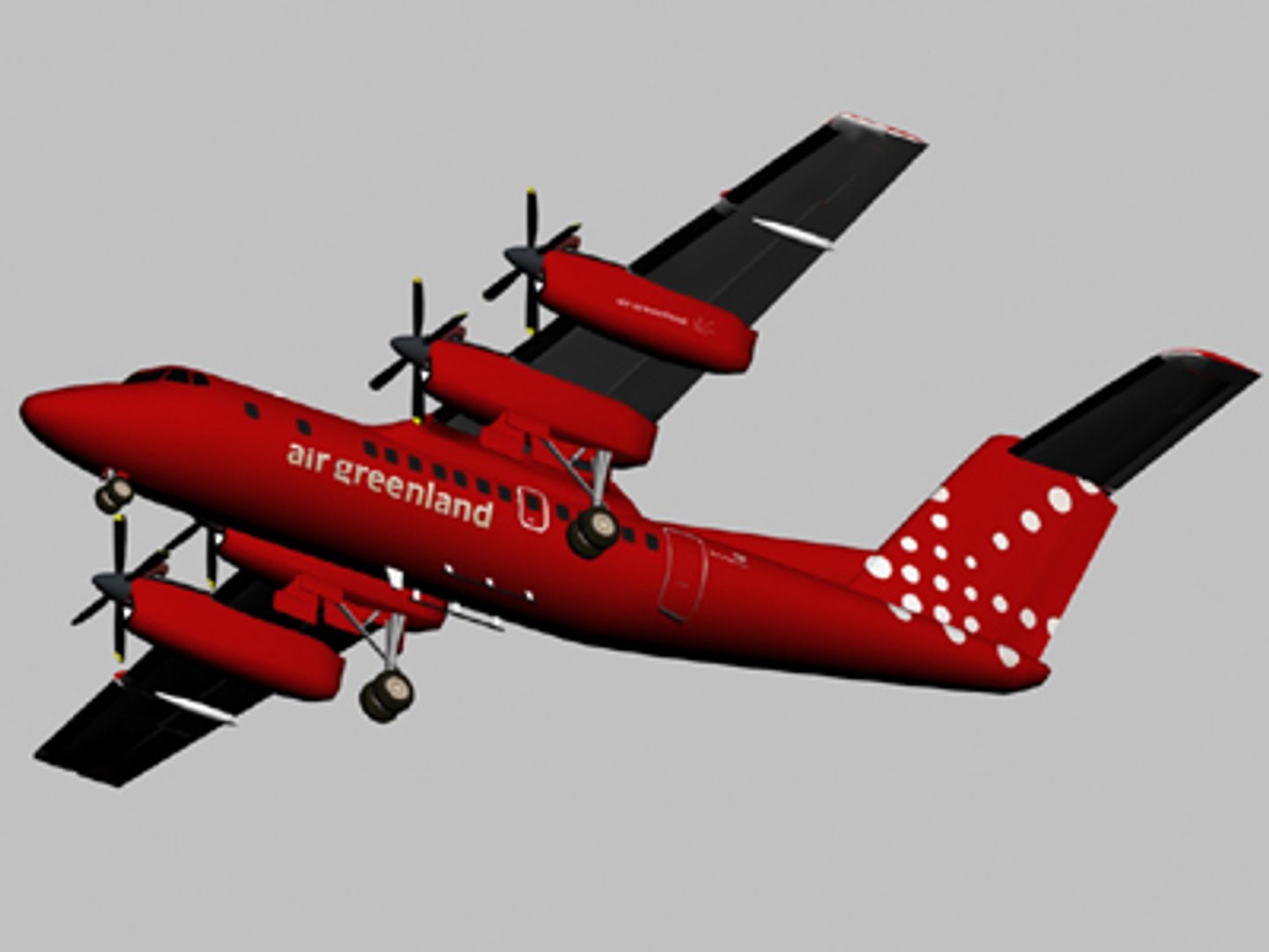 3ds Max Havilland Dash 7