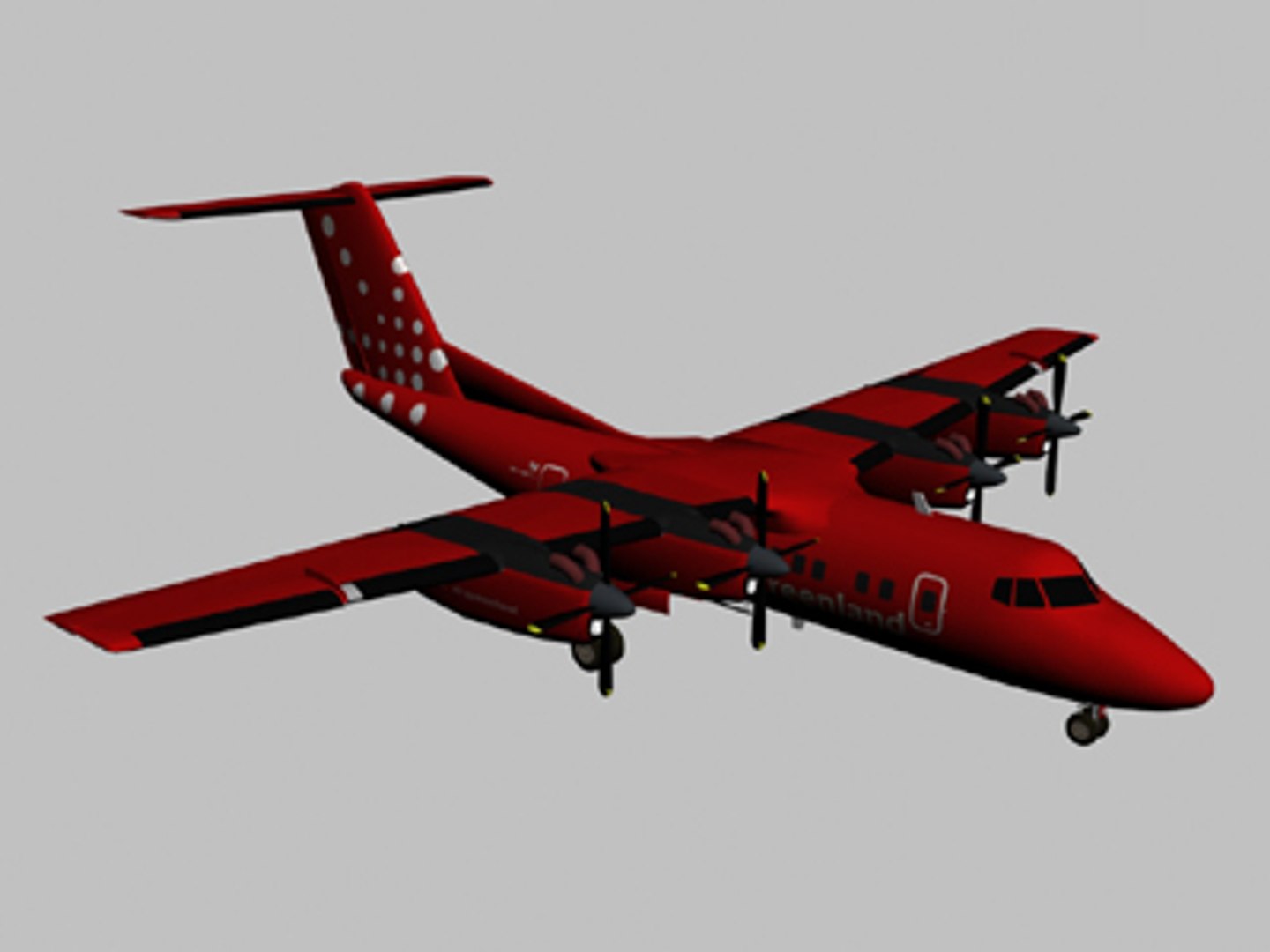 3ds Max Havilland Dash 7