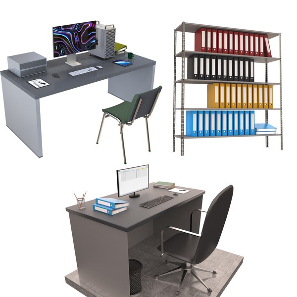 3D Office Table - TurboSquid 1754362