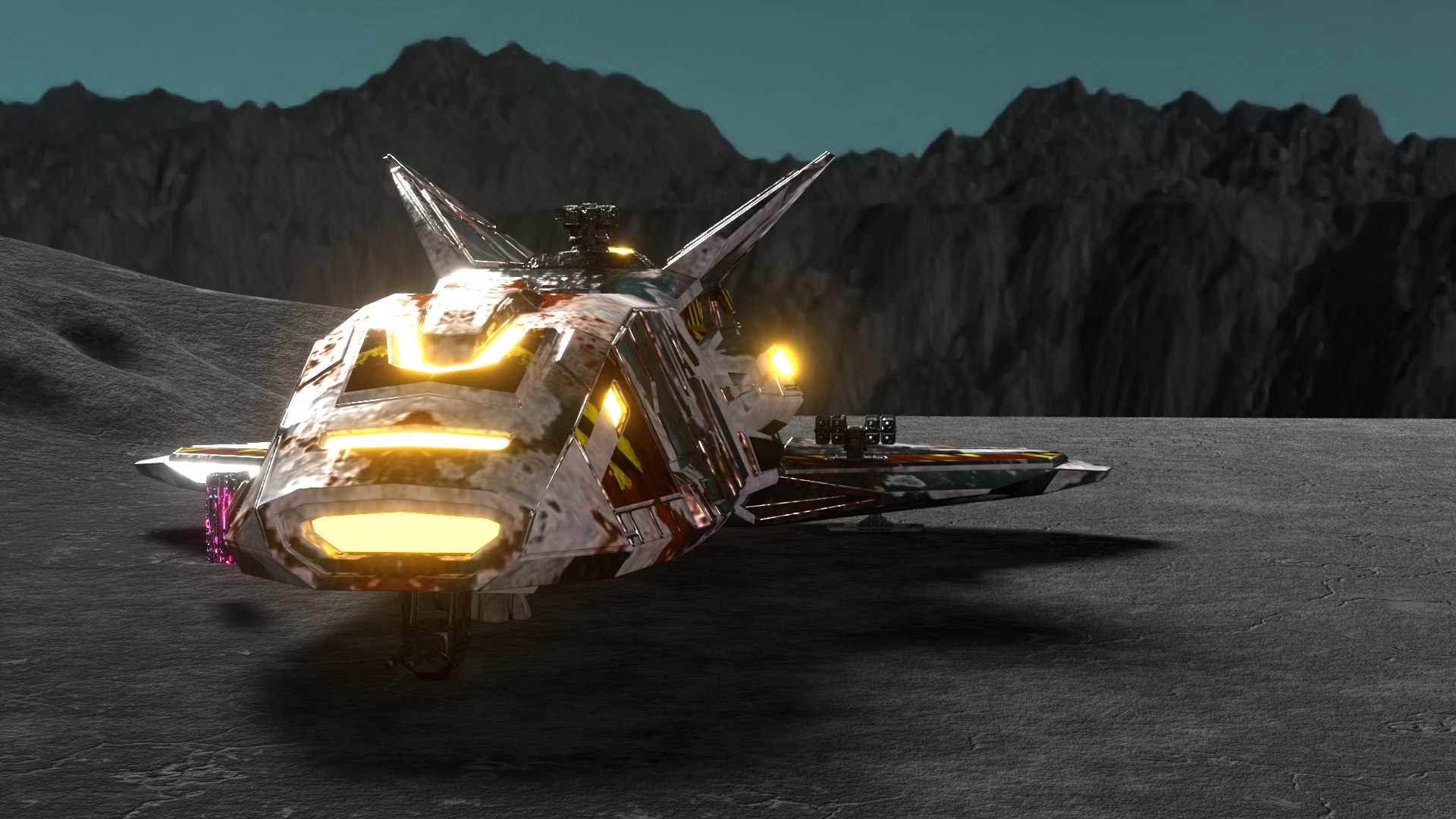 Spaceship Model - TurboSquid 2188985