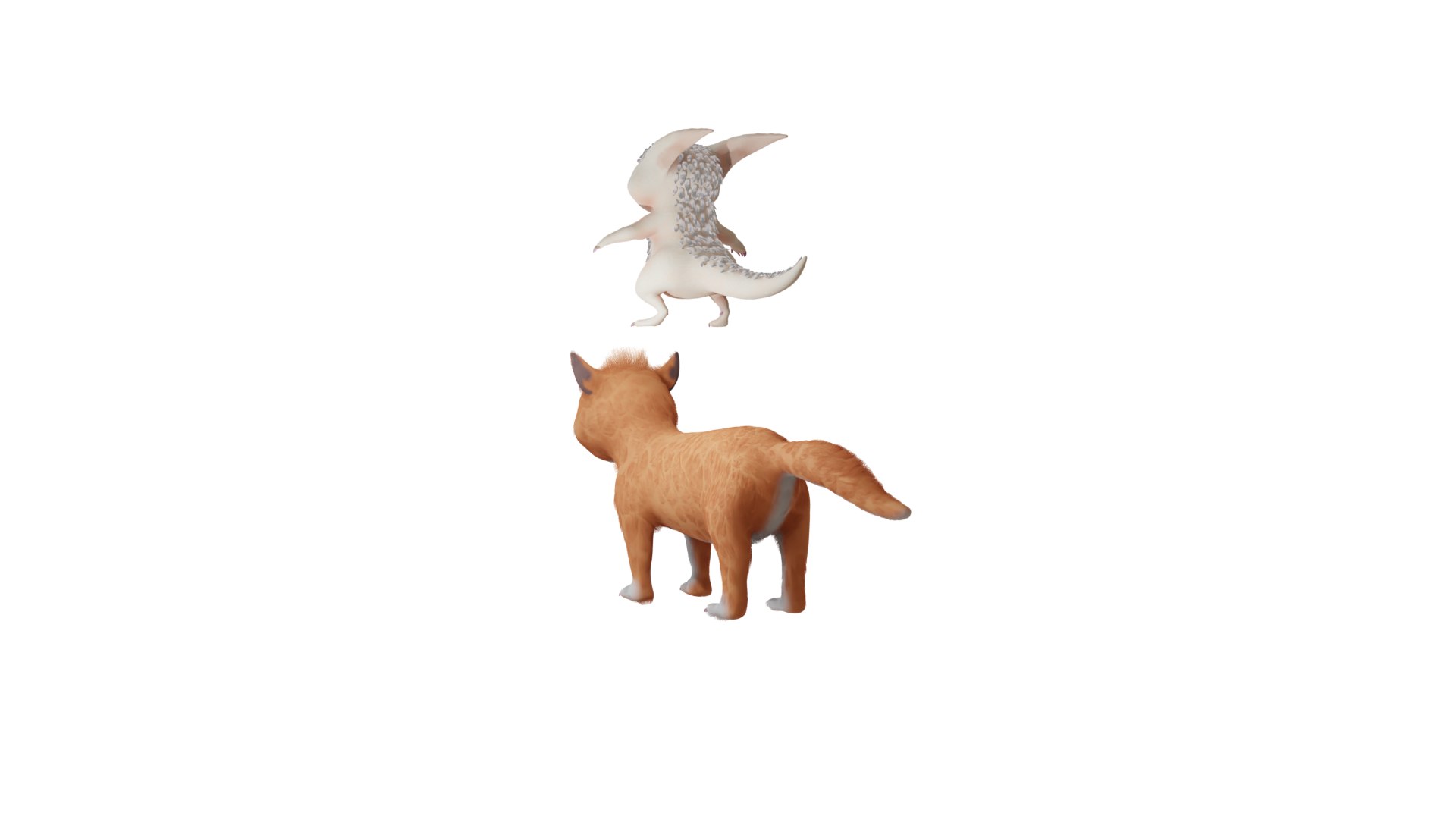 Cute Cat Creature 3D Model - TurboSquid 1990277