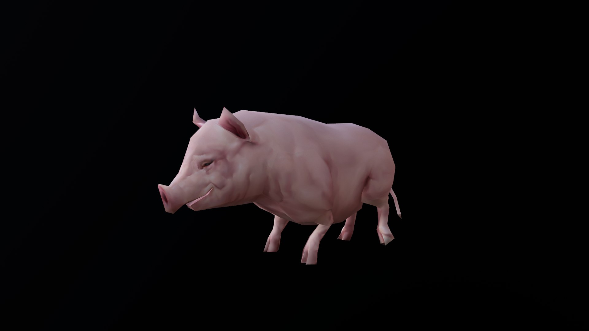 Animated pig 3D model - TurboSquid 2155393