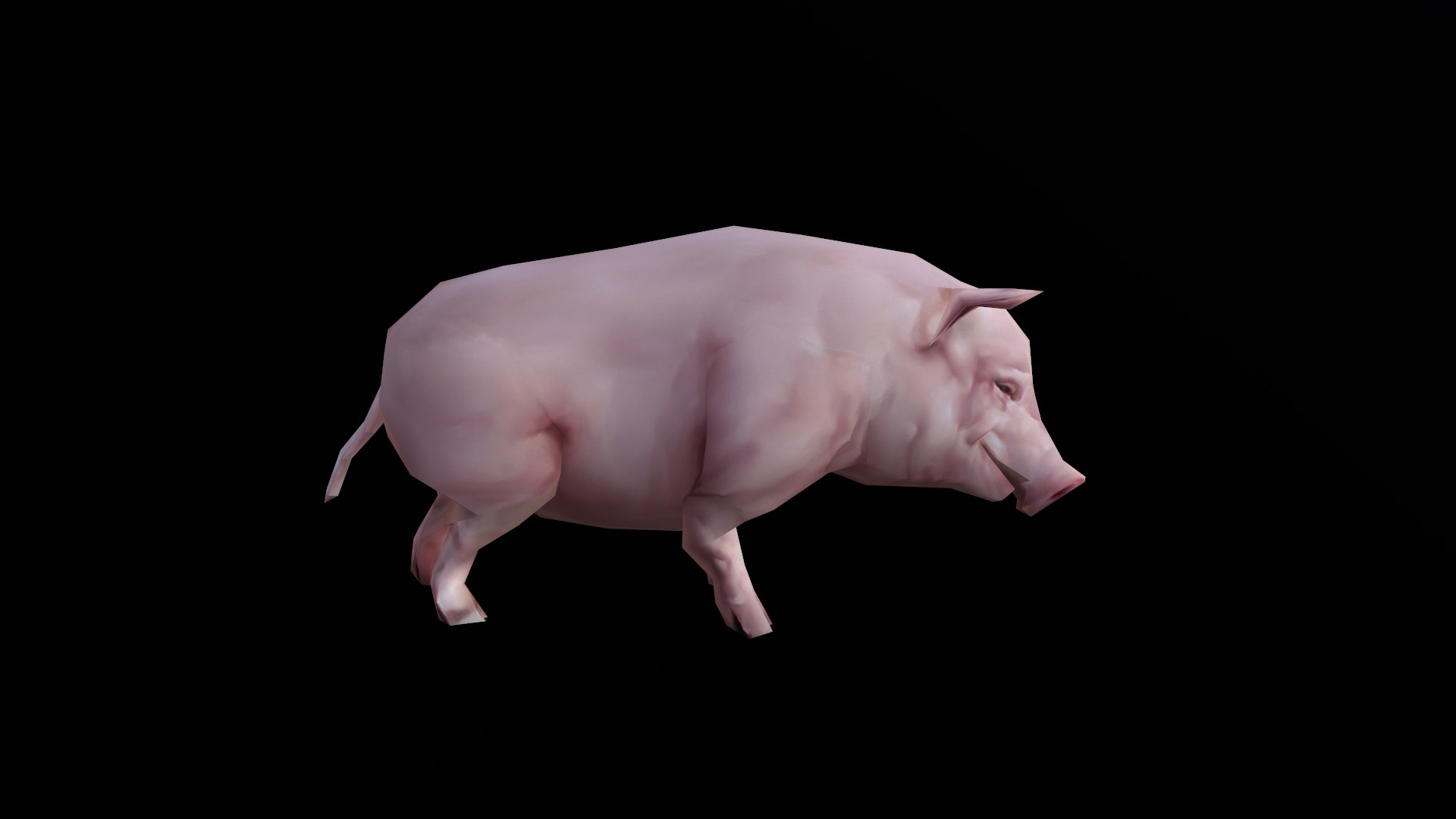 Animated pig 3D model - TurboSquid 2155393