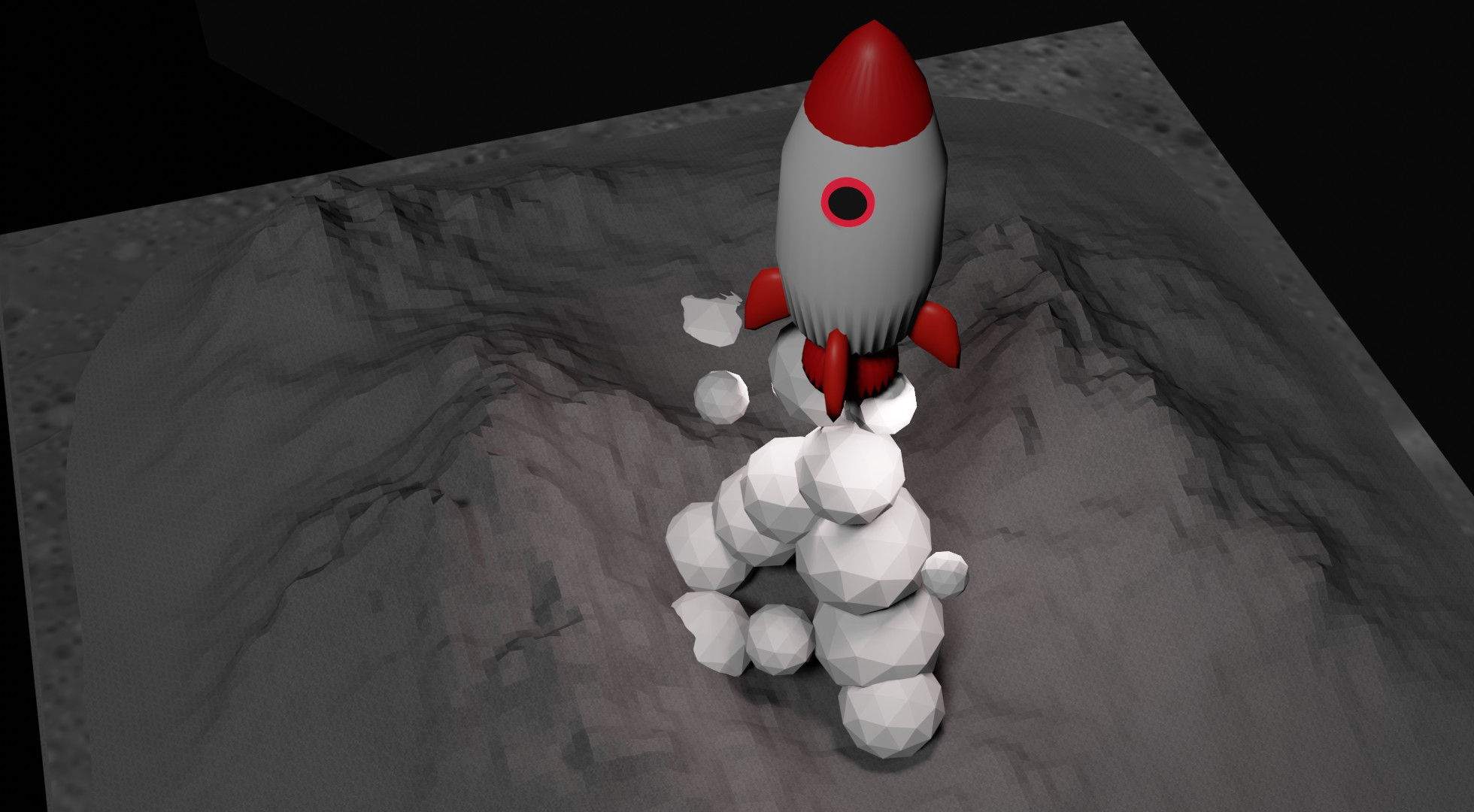 Free lowpoly rocket launches on the moon 3D model - TurboSquid 1834414