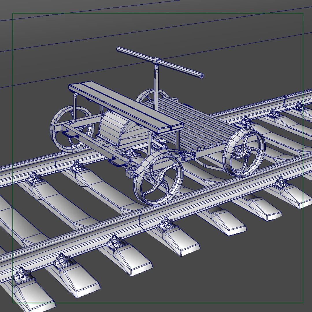 Handcar Railway 3d Max