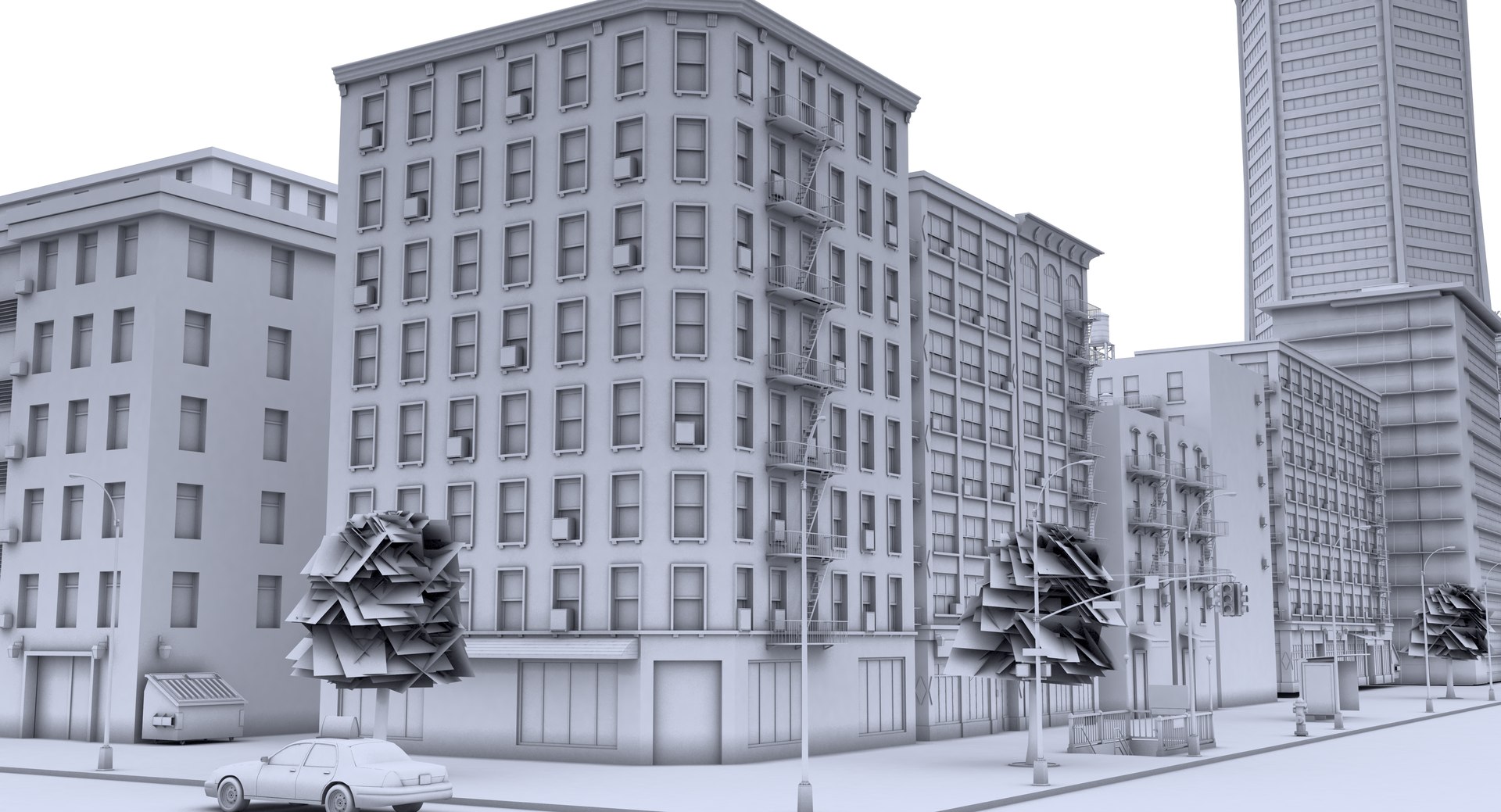 3D model city clay - TurboSquid 1404863