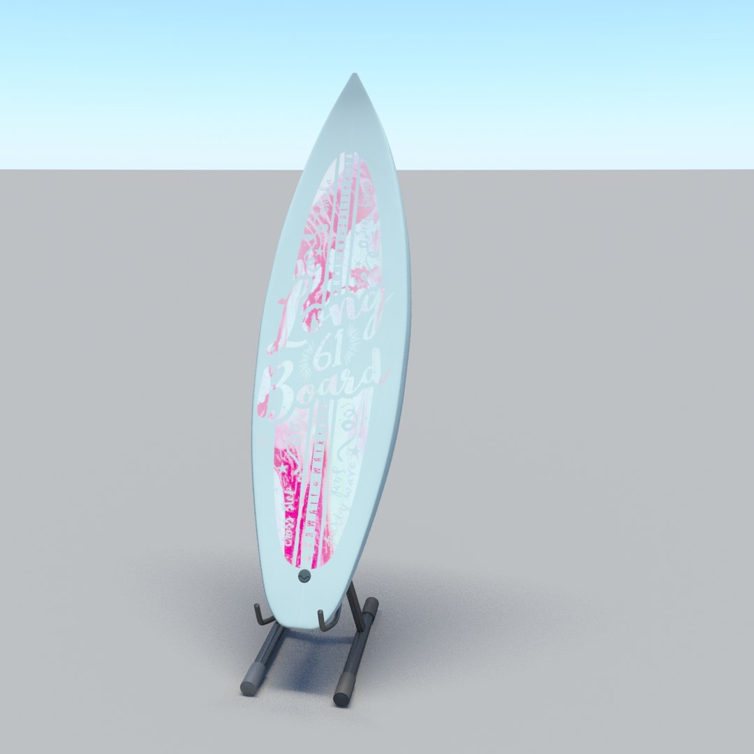 Surfboard V3 3D Model - TurboSquid 1168641