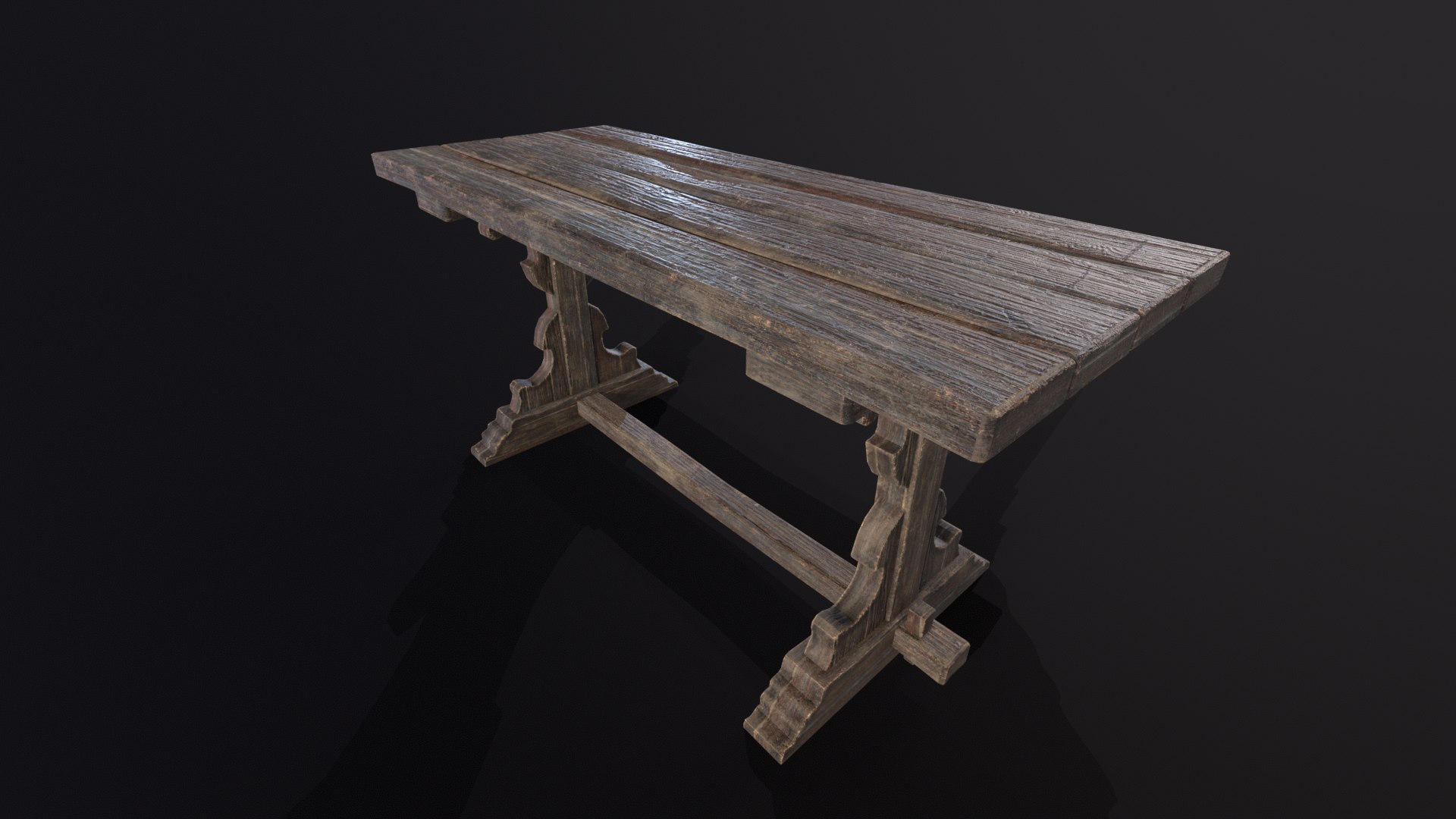 Elegant Medieval Table 3D Model - TurboSquid 2276507