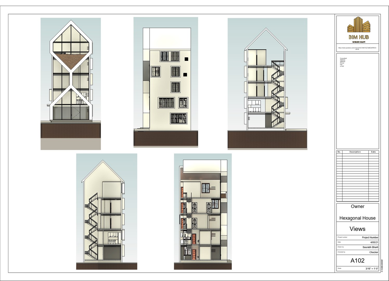 3D Model Pentagonal House - TurboSquid 2295305
