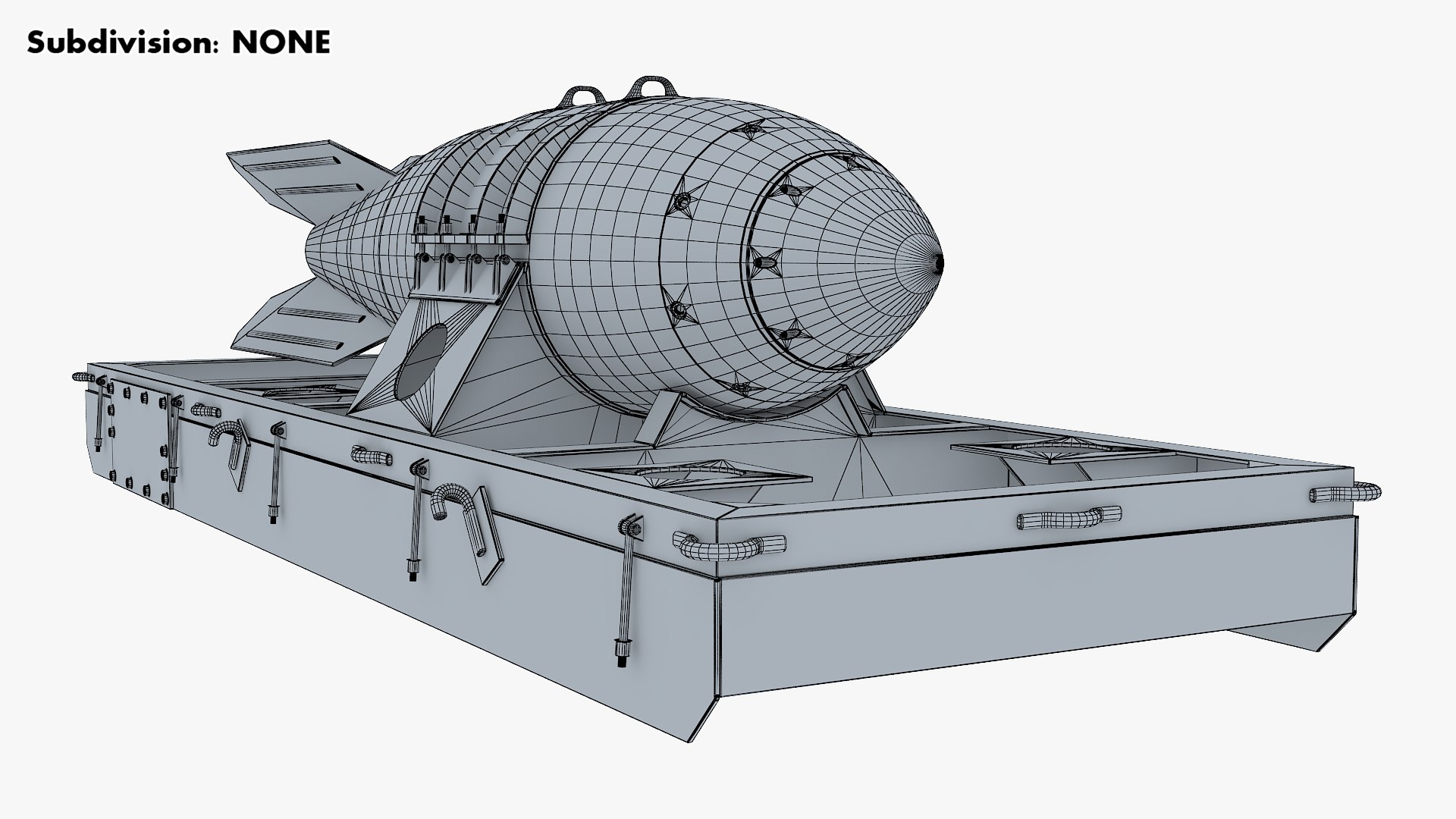 3D model nuclear aerial bomb v - TurboSquid 1535646