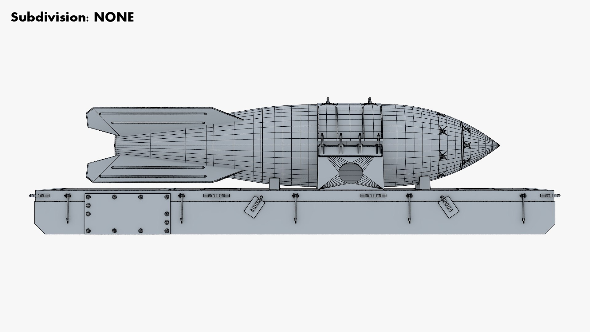 3D model nuclear aerial bomb v - TurboSquid 1535646