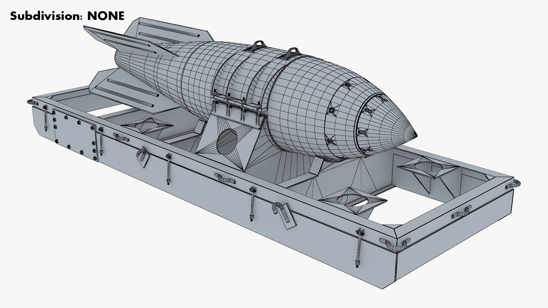 3D model nuclear aerial bomb v - TurboSquid 1535646