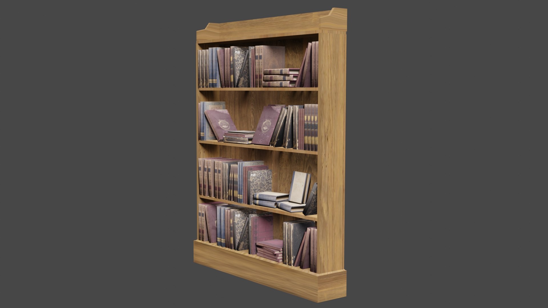 Book Bookcase Case 3D Model - TurboSquid 1358338
