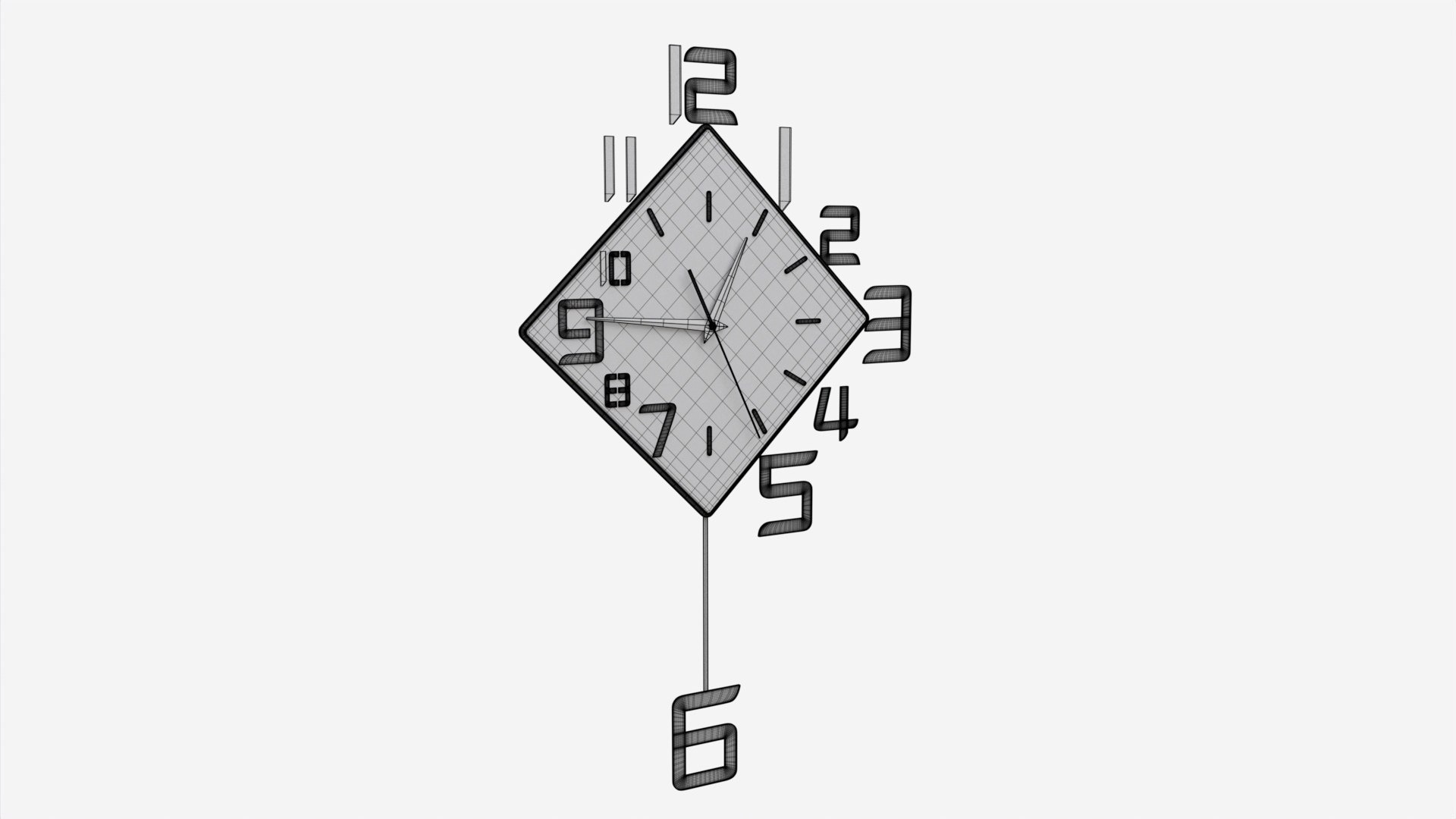 3D Modern Design Large Wall Clock 10 model - TurboSquid 1934326