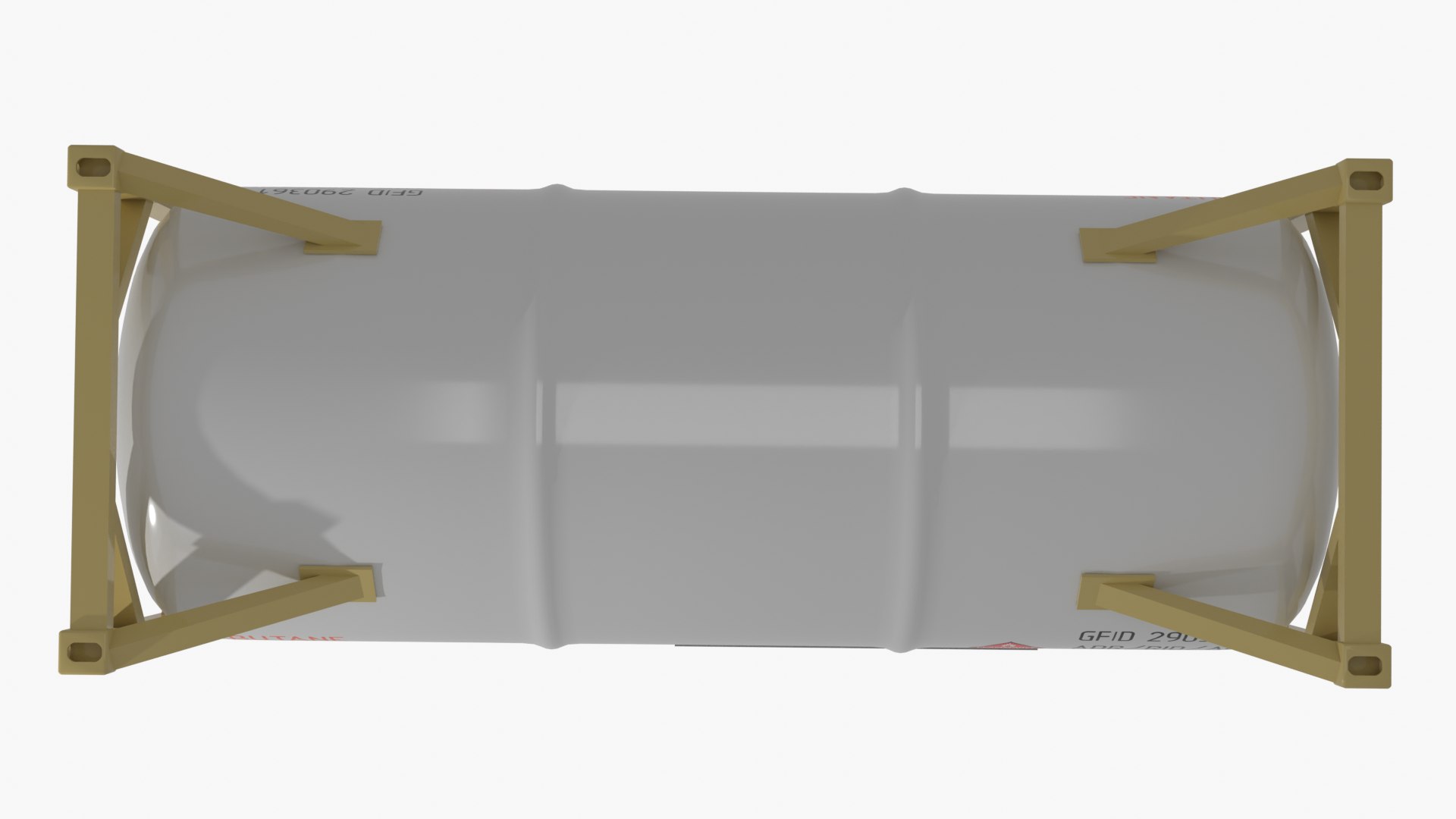 Shipping Gas Tank Container 20ft 3D Model - TurboSquid 2009283