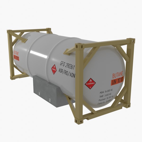Shipping Gas Tank Container 20ft 3D model - TurboSquid 2009283
