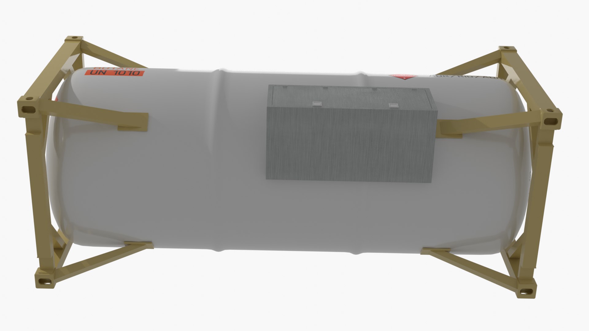 Shipping Gas Tank Container 20ft 3D Model - TurboSquid 2009283