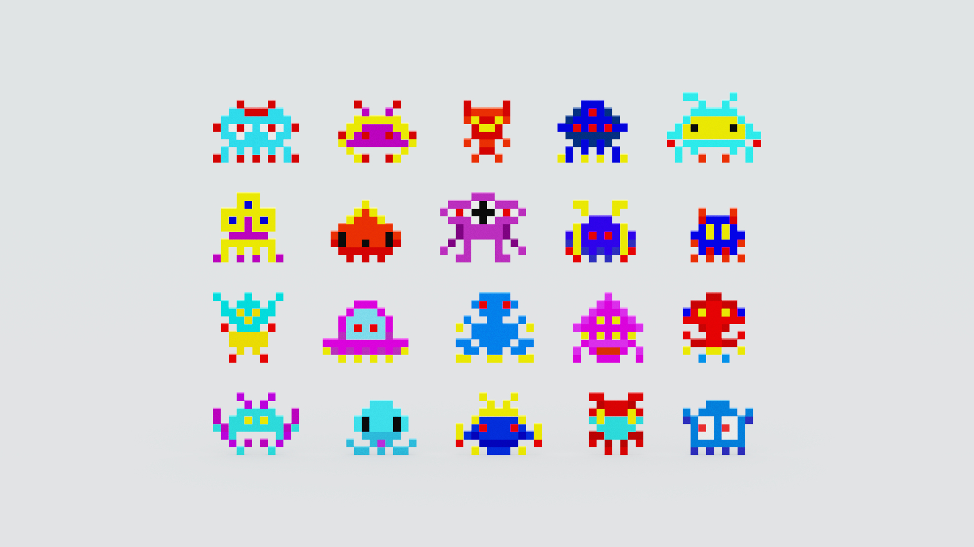 Pixel Aliens 3D model - TurboSquid 2020175