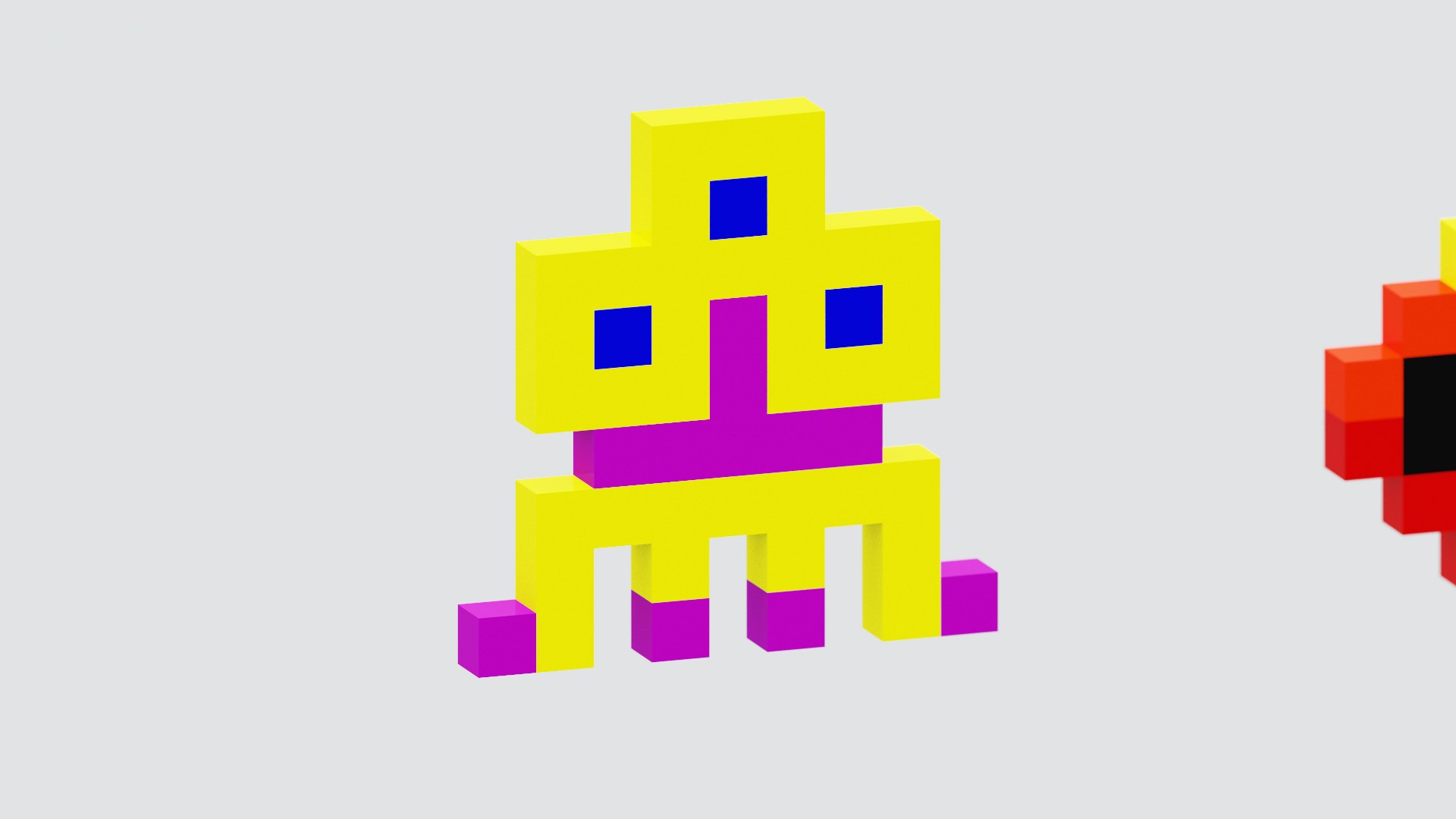 Pixel Aliens 3D Model - TurboSquid 2020175