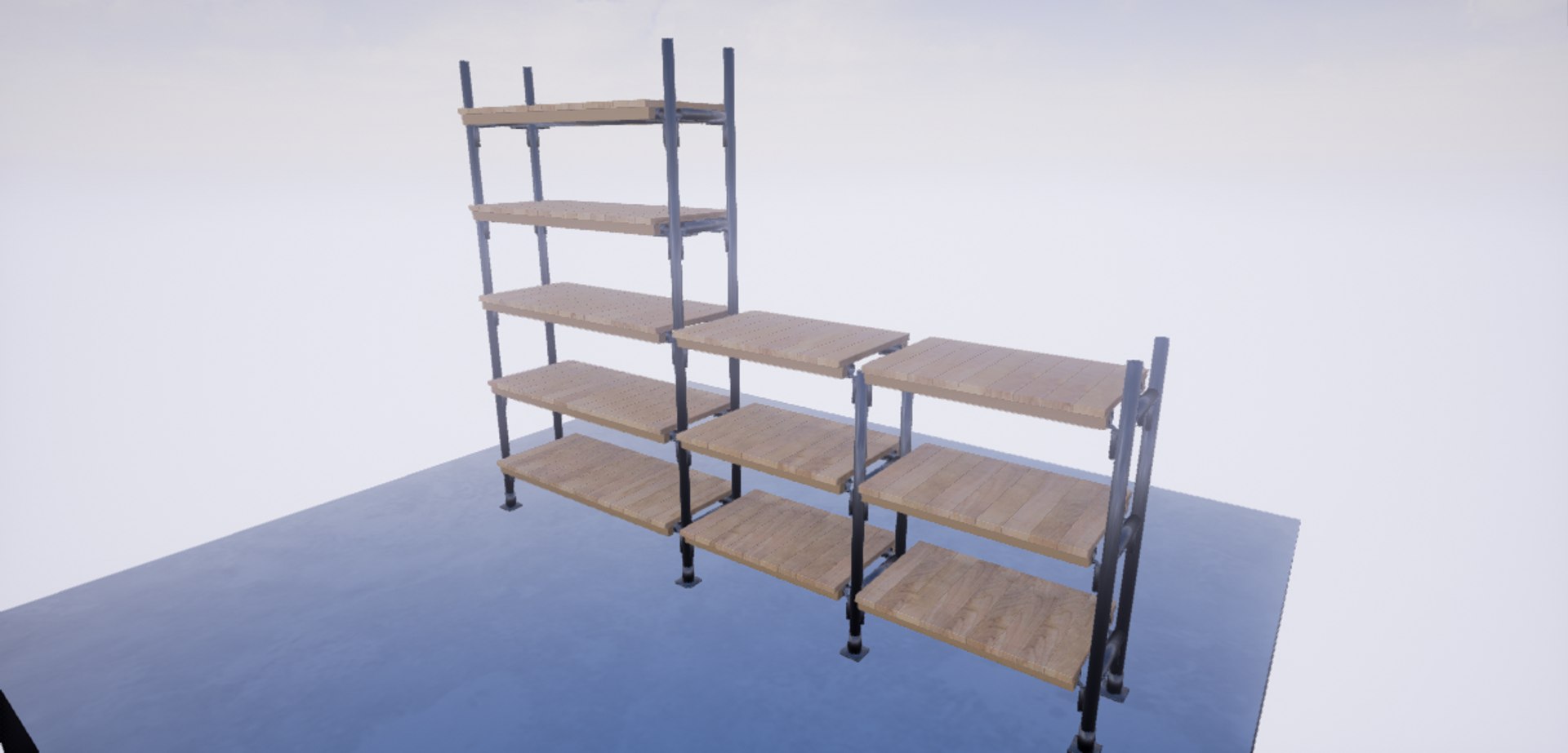 industrial shelving 3d model