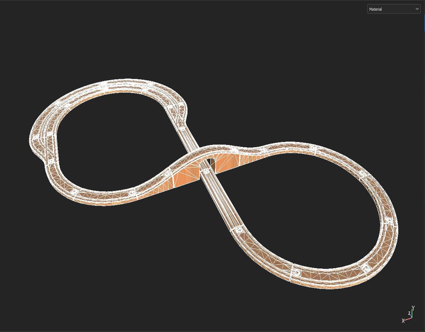 Wooden Train Track Model - TurboSquid 2252918