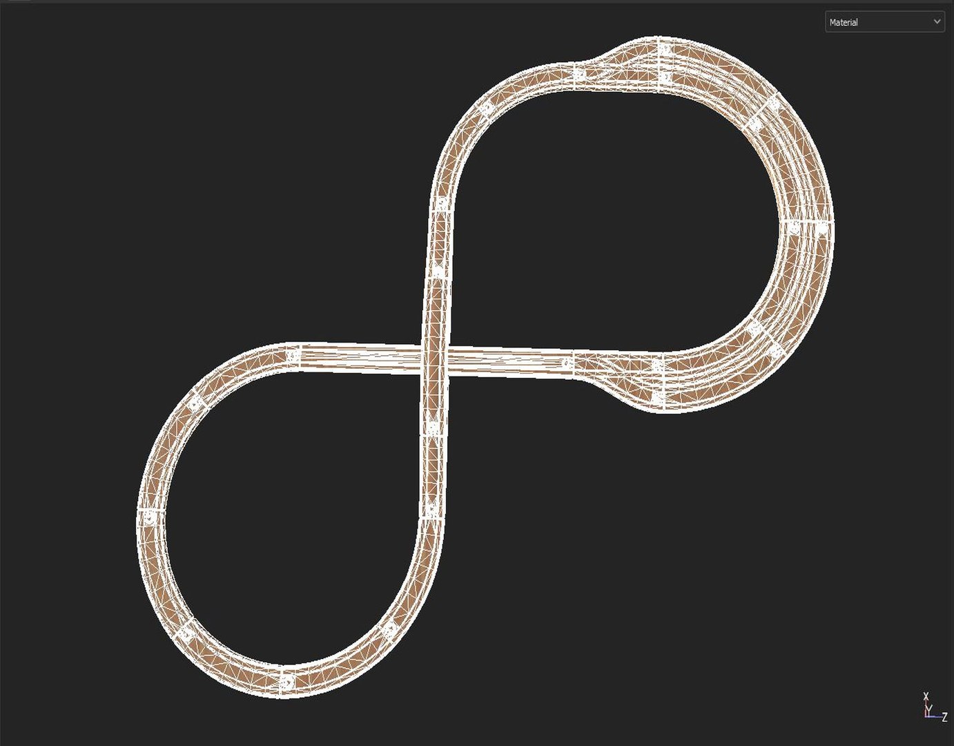 Wooden Train Track Model - TurboSquid 2252918