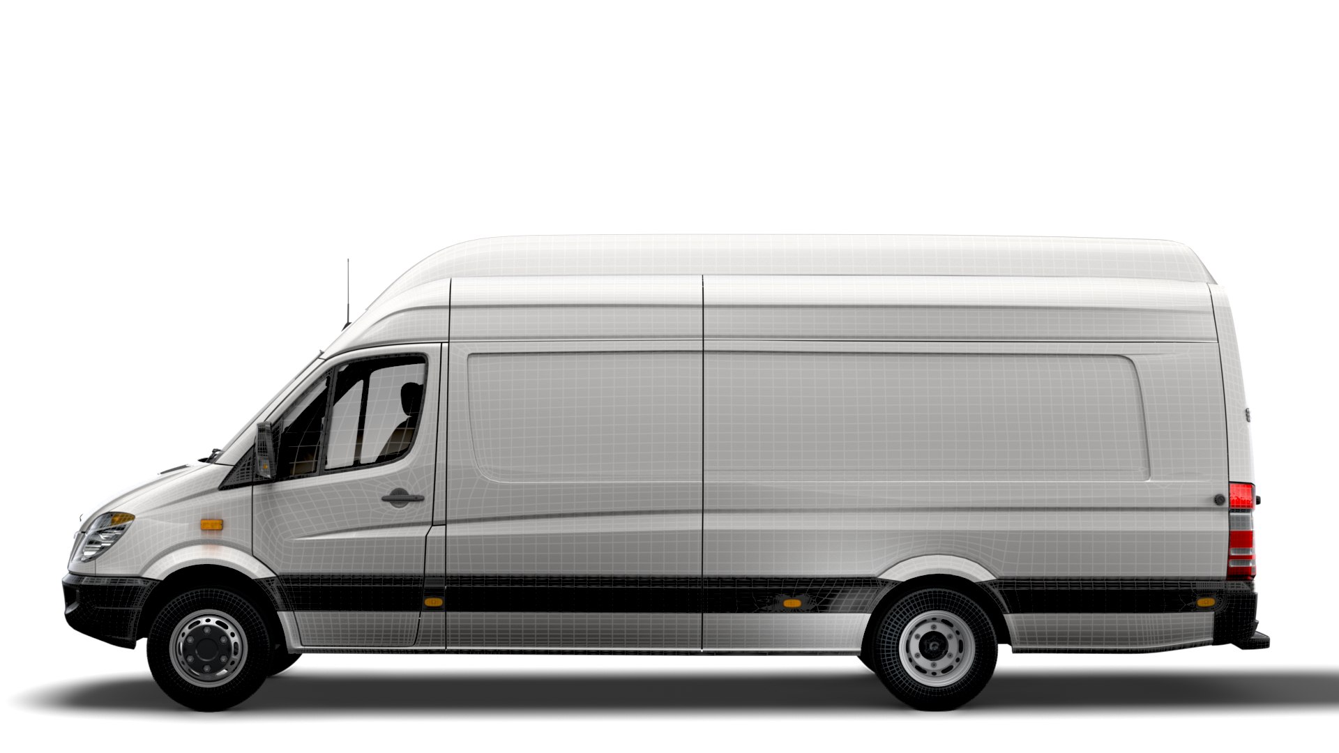 3D Mercedes Sprinter Cargo Van L4H3 2008 Model - TurboSquid 1980100
