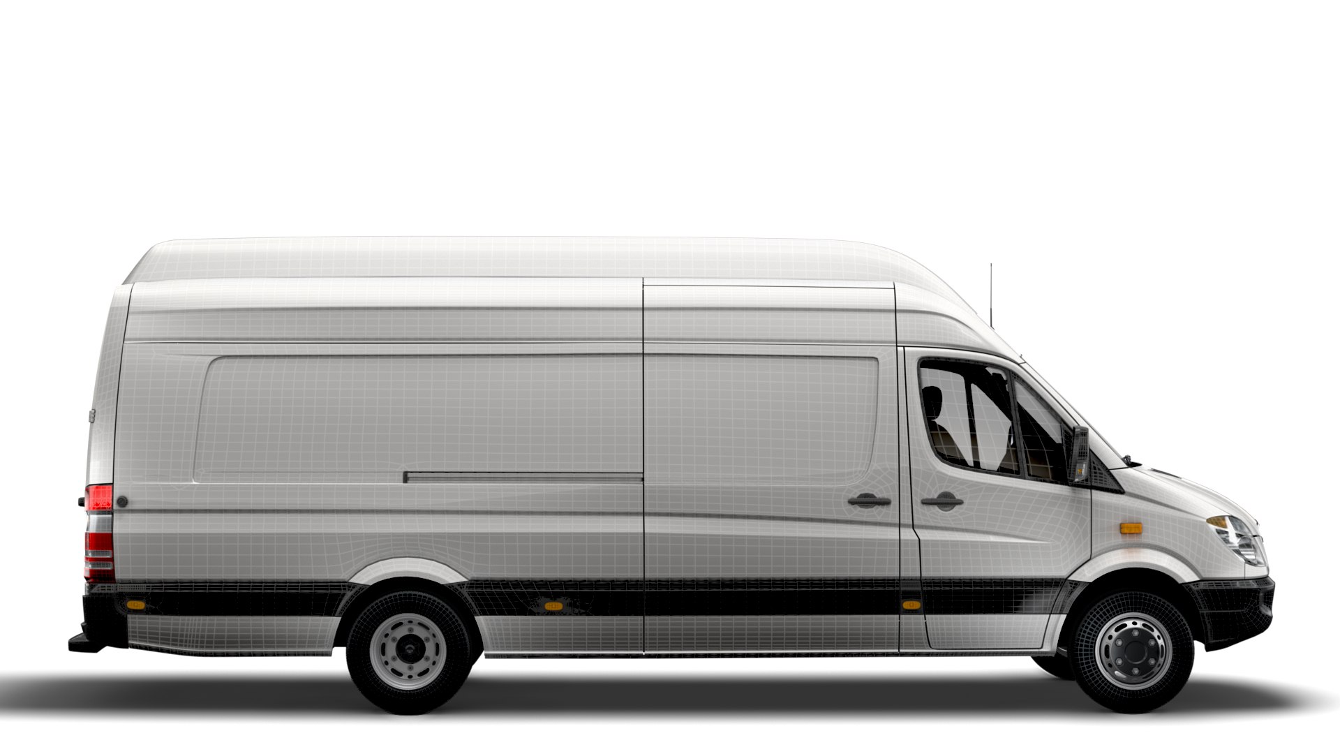 3D Mercedes Sprinter Cargo Van L4H3 2008 Model - TurboSquid 1980100
