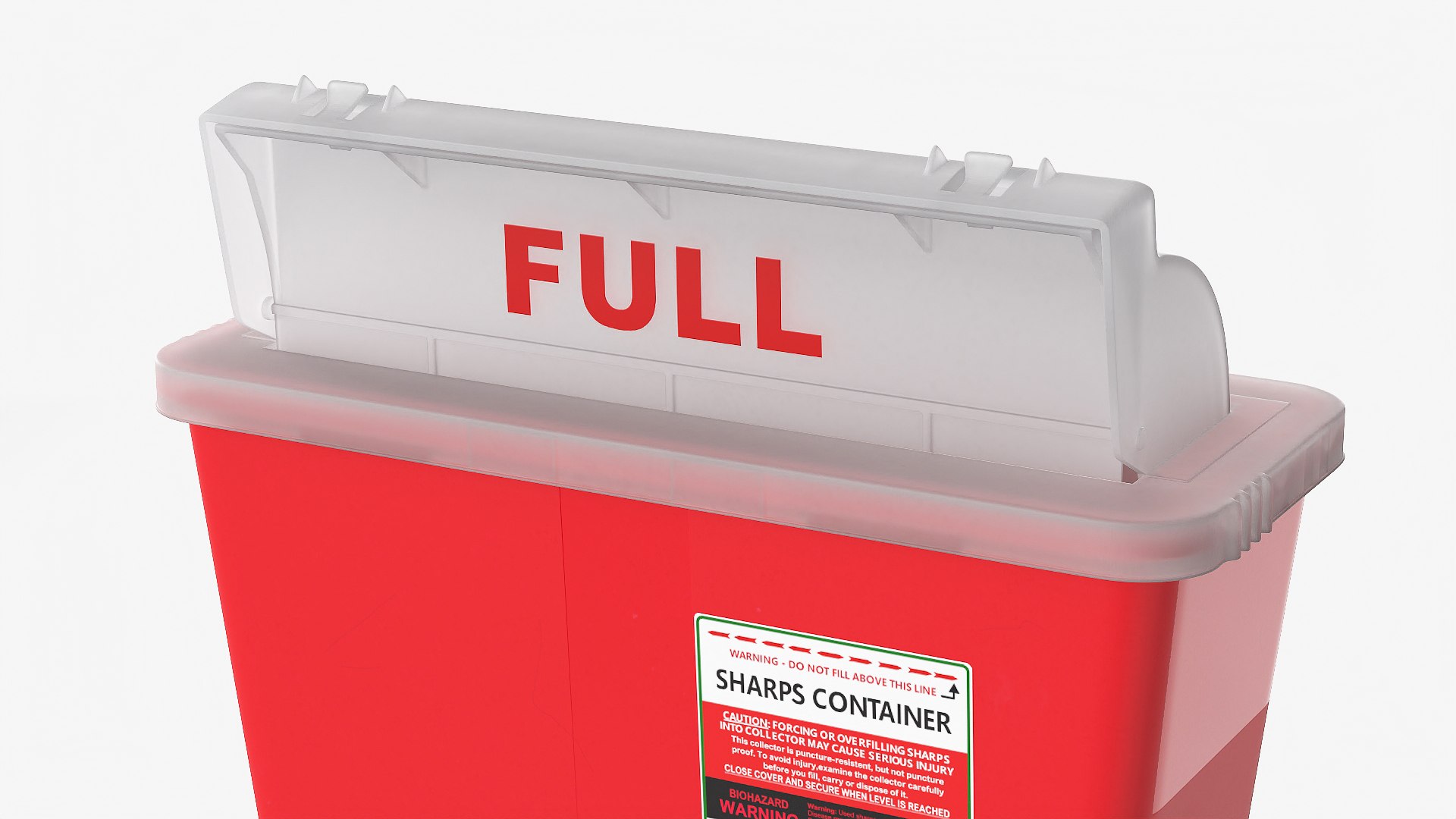 Biohazard Medical Sharps Container Model - TurboSquid 2320984