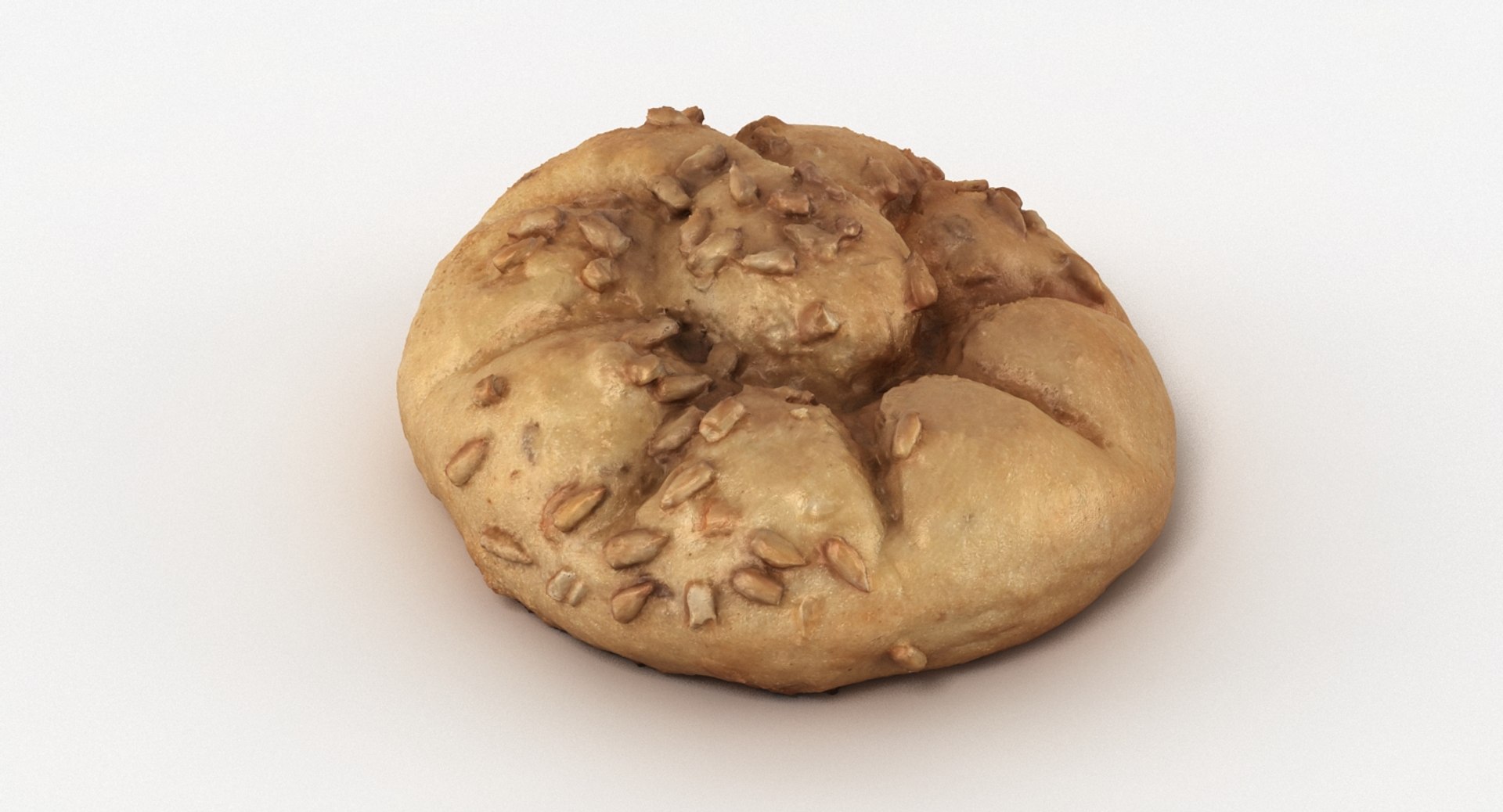 3d bun scan realistic model