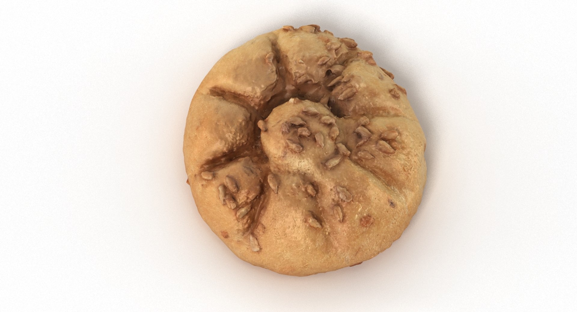 3d bun scan realistic model