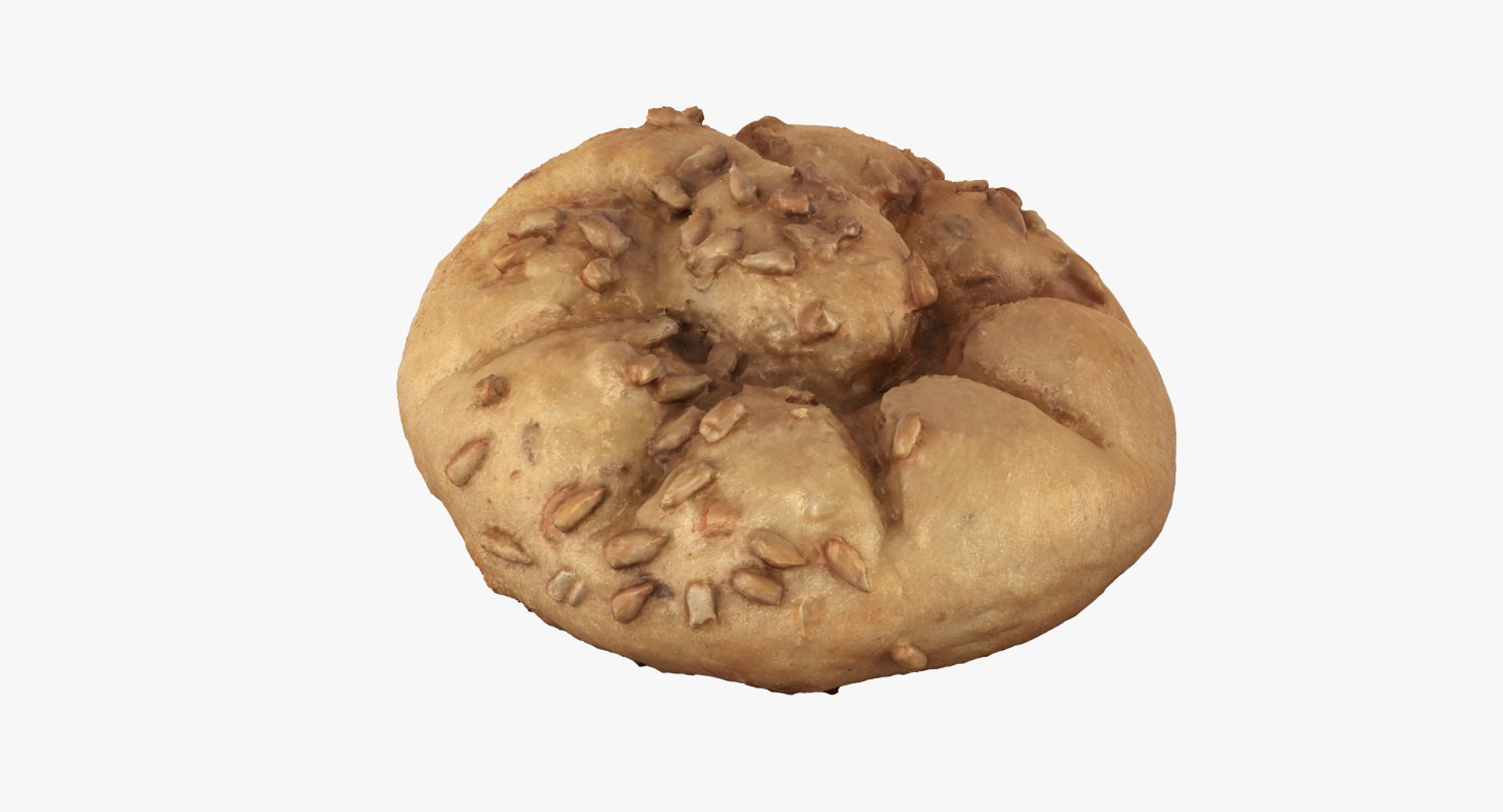 3d bun scan realistic model