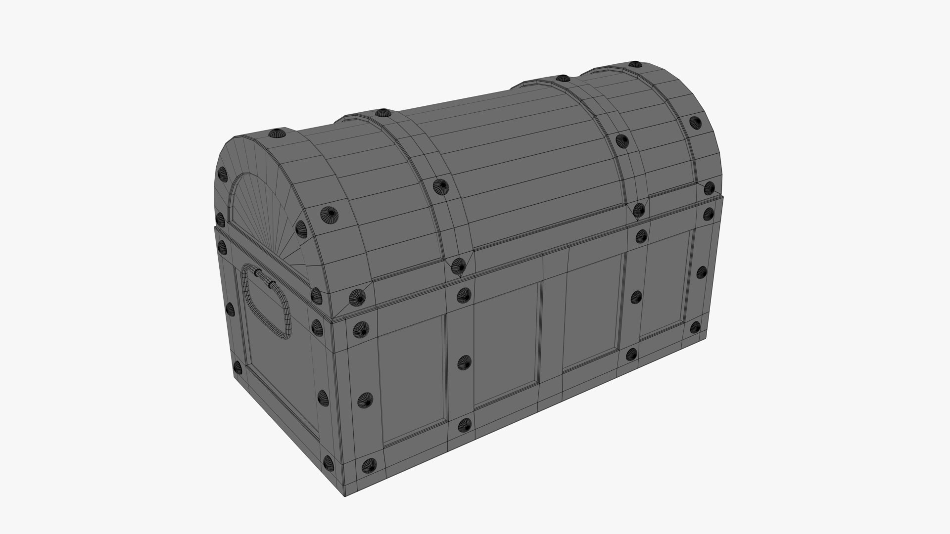 3D Old Wooden Chest - TurboSquid 2067694