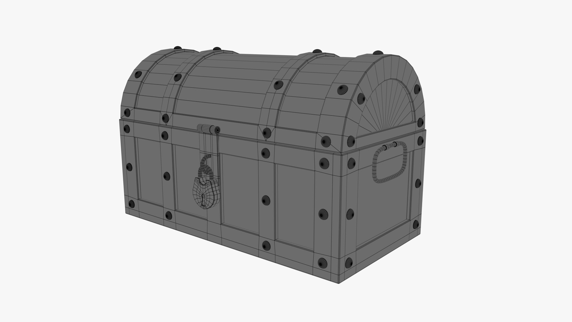 3D Old Wooden Chest - TurboSquid 2067694