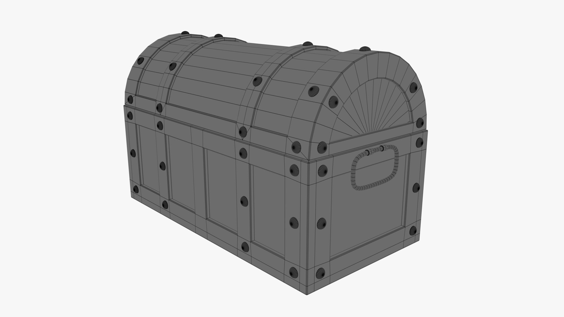 3D Old Wooden Chest - TurboSquid 2067694