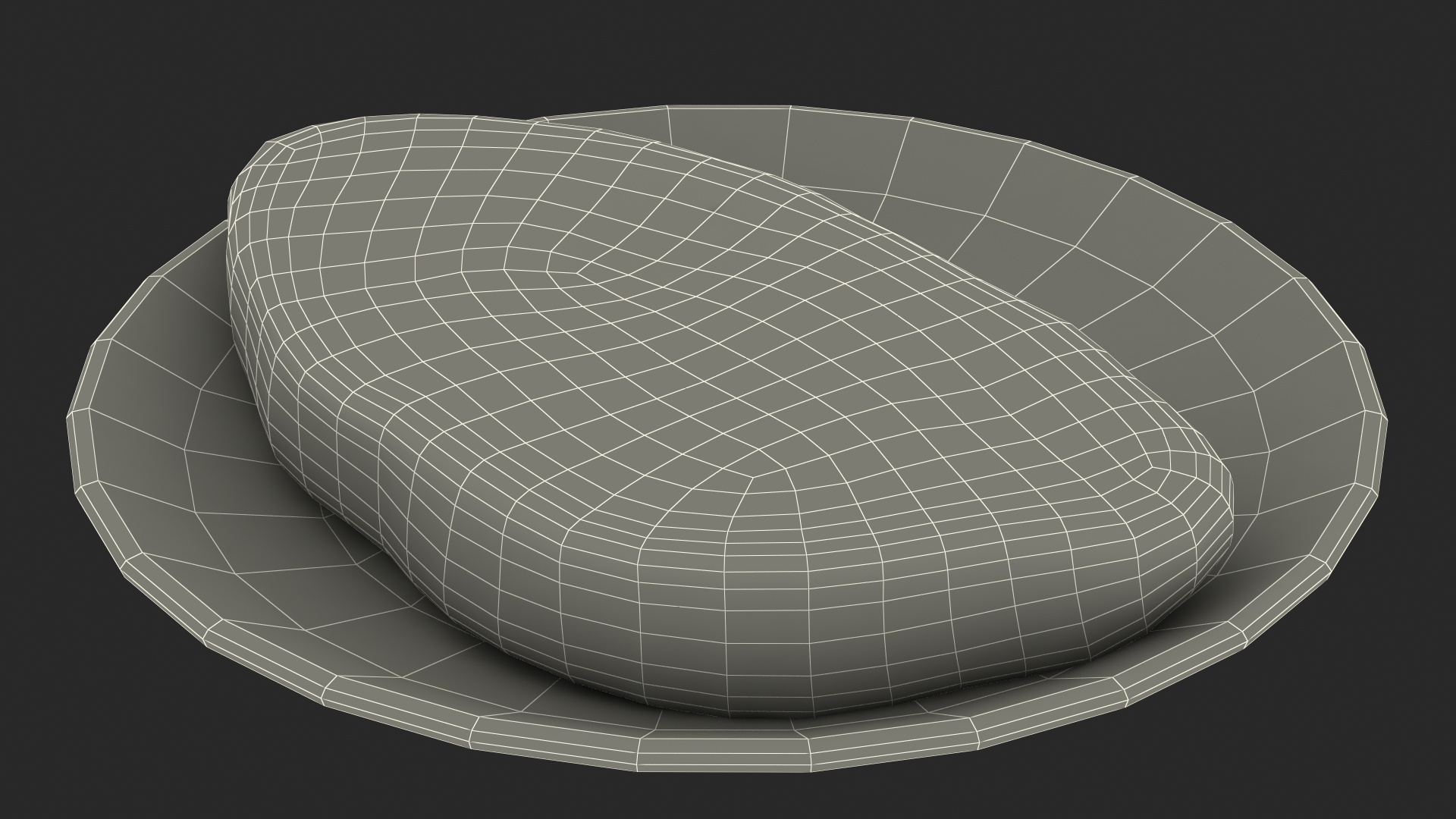 Meat Slice Fresh On Plates 3D Model - TurboSquid 1948561