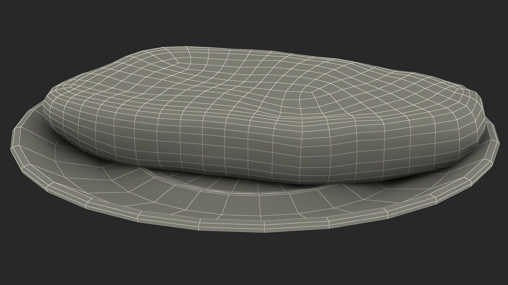 Meat Slice Fresh On Plates 3D Model - TurboSquid 1948561