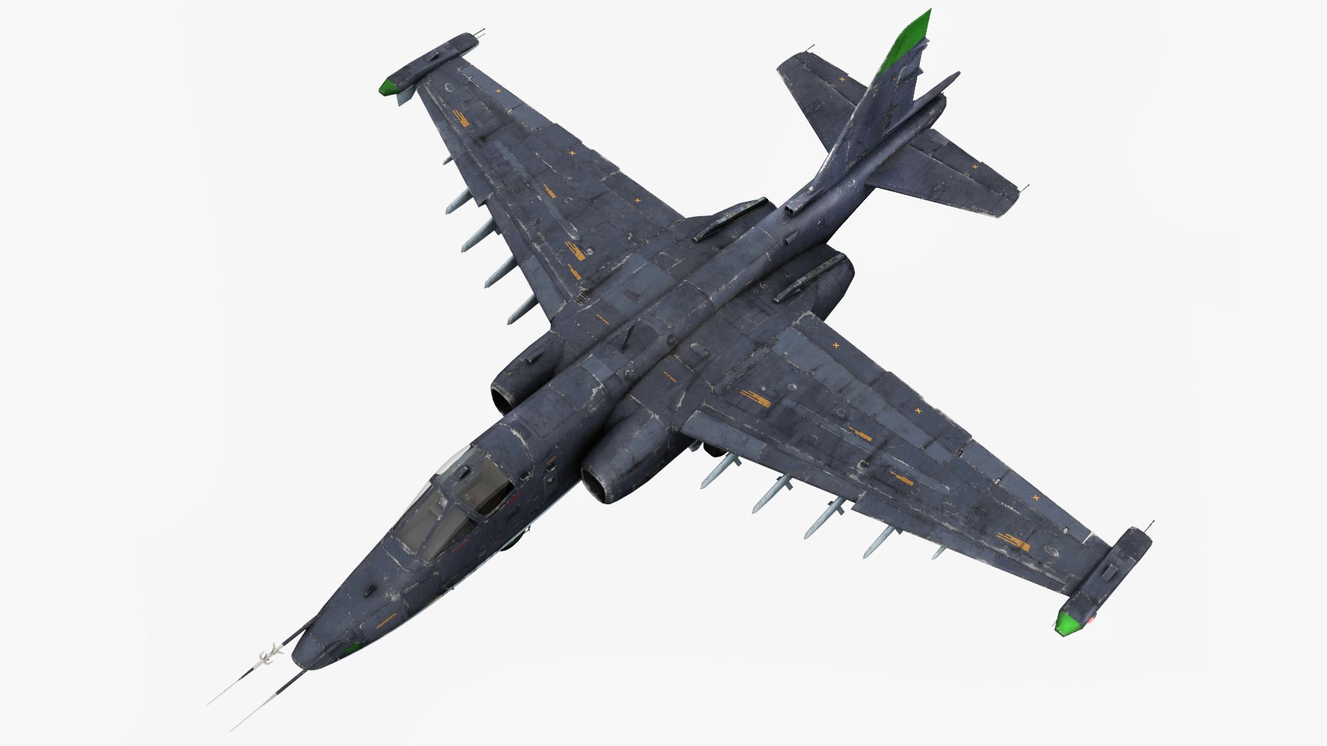 Detailed Attack Plane Su-25 3D - TurboSquid 1882893