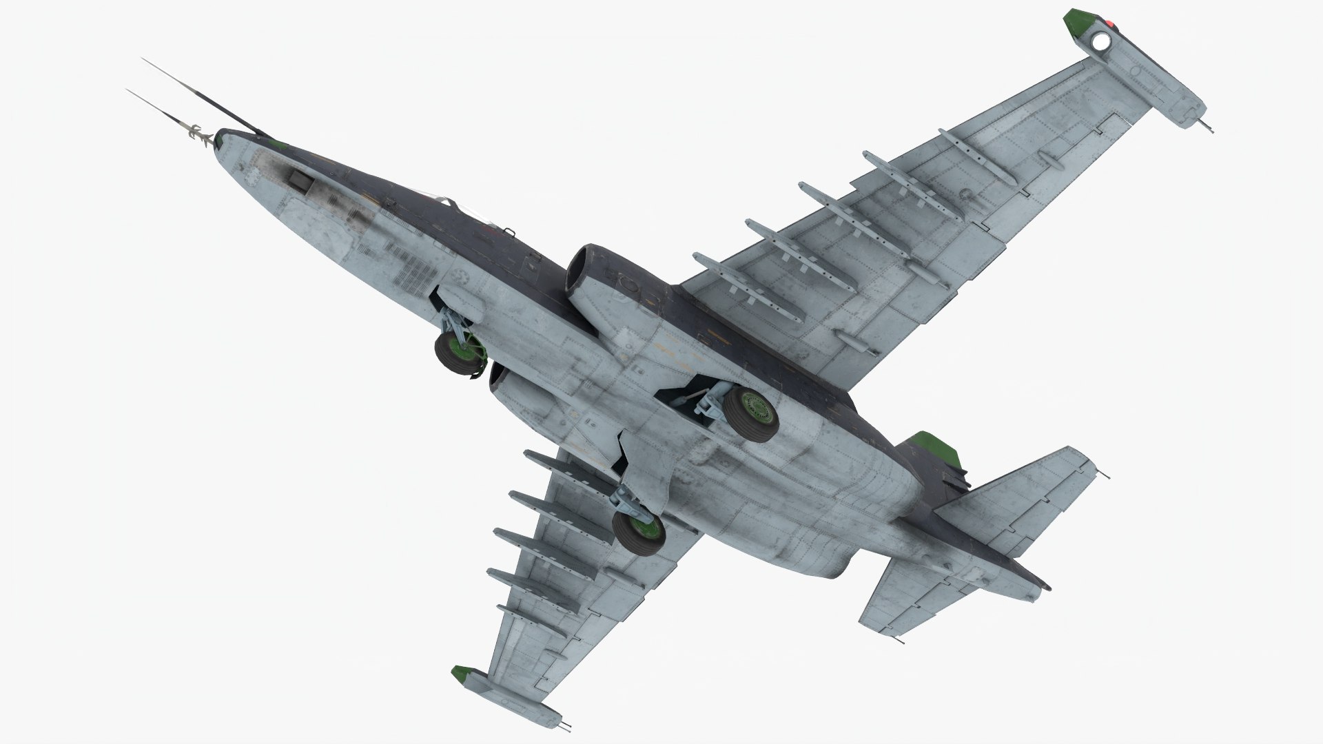 Detailed Attack Plane Su-25 3D - TurboSquid 1882893
