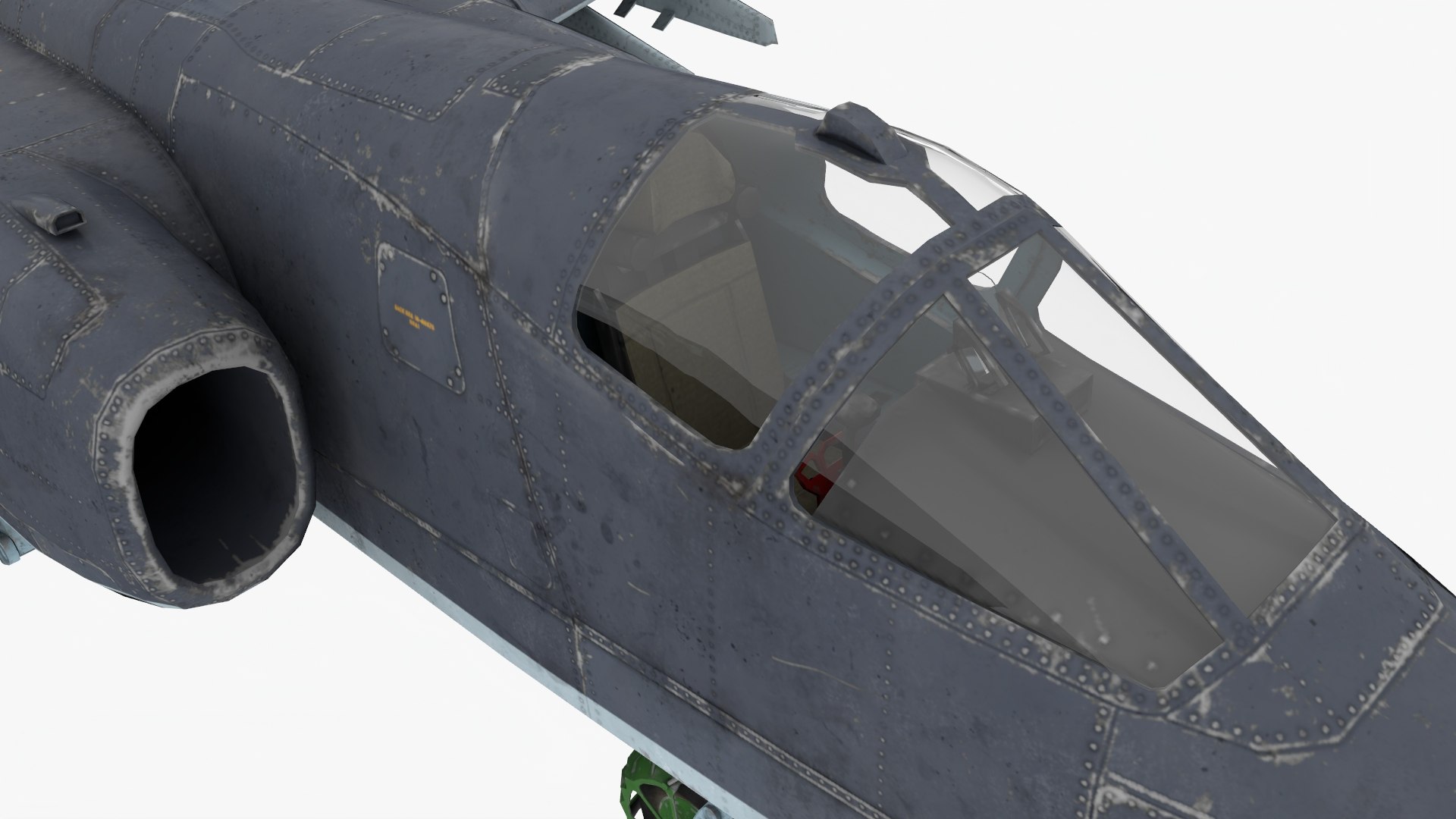 Detailed Attack Plane Su-25 3D - TurboSquid 1882893