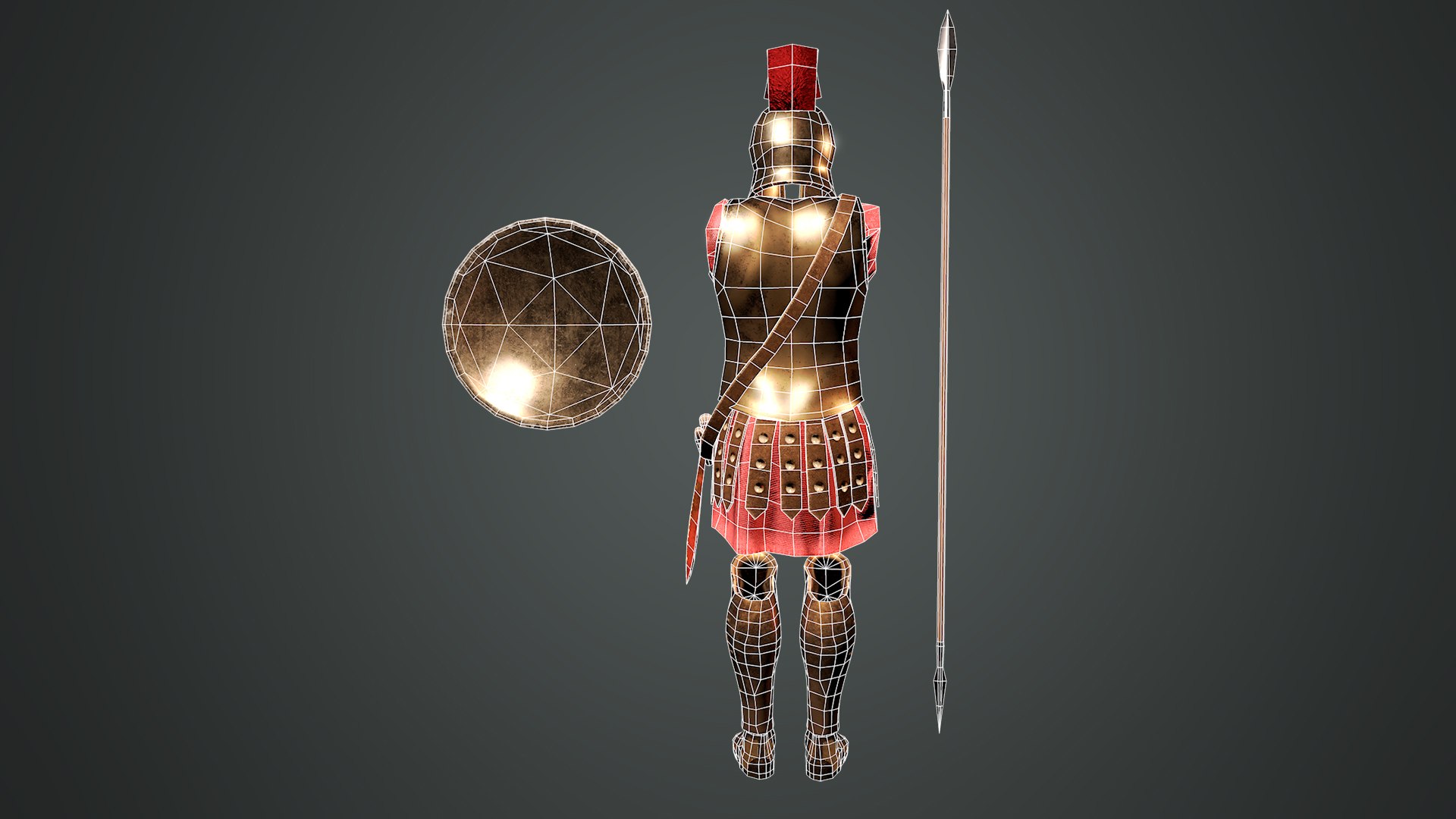 3D Model Ancient Greek Hoplite Armour - TurboSquid 1171308