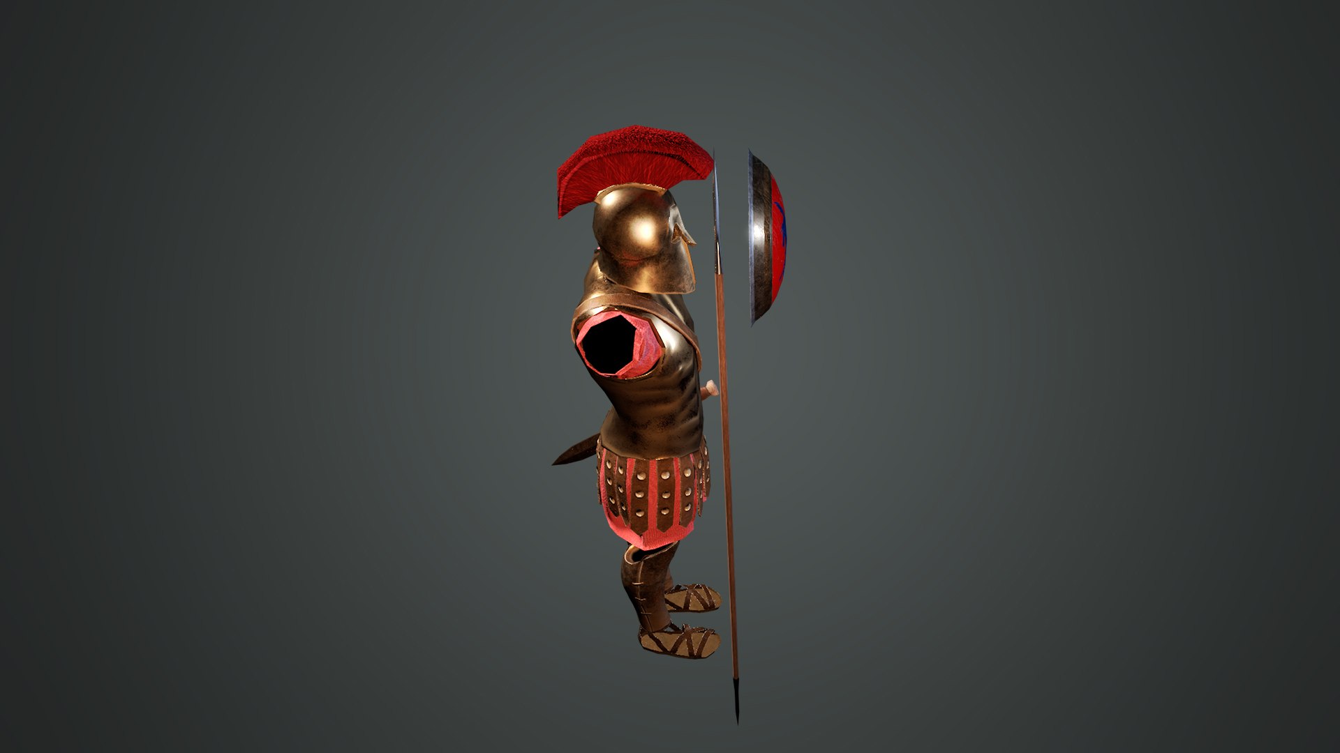 3D Model Ancient Greek Hoplite Armour - TurboSquid 1171308