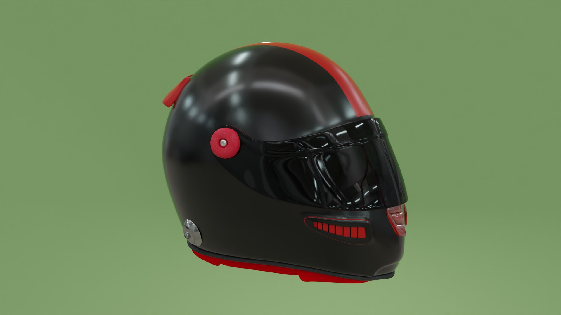3D Racing Helmet Model - TurboSquid 2220370