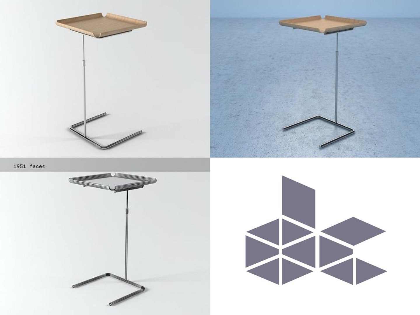 Tray Vitra 3D Model - TurboSquid 1184876