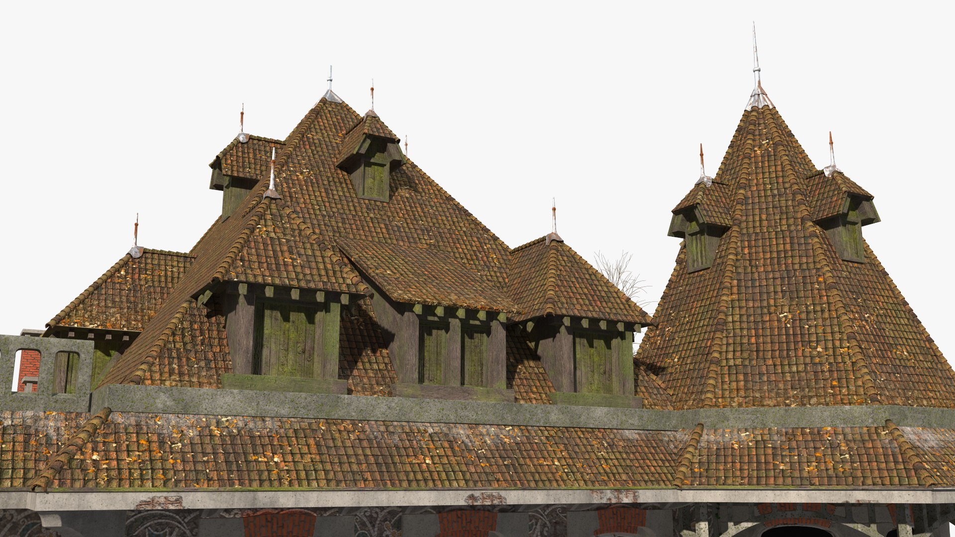 Old Spooky Mansion 3D model - TurboSquid 2101304
