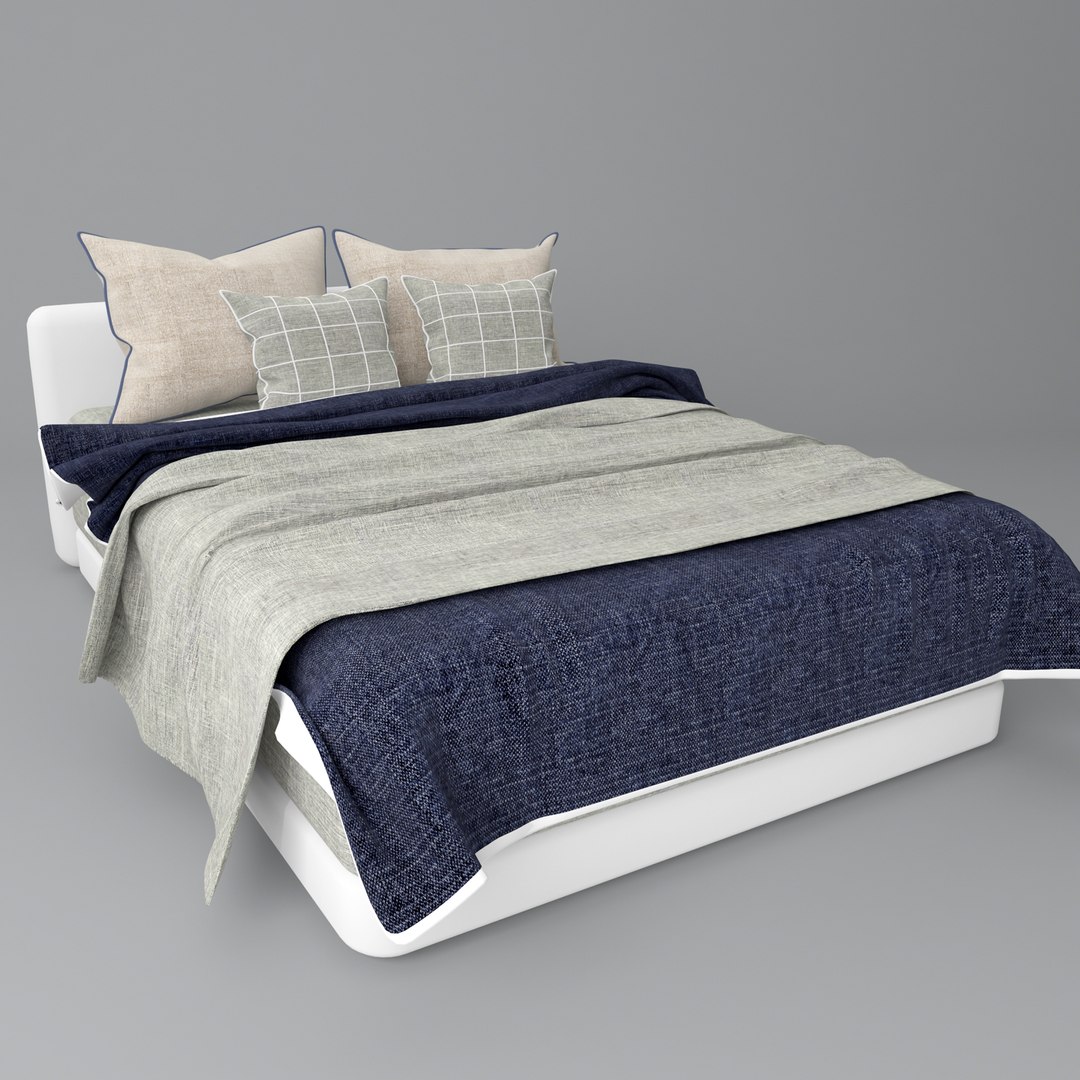 Realistic Bed Model - TurboSquid 1341362