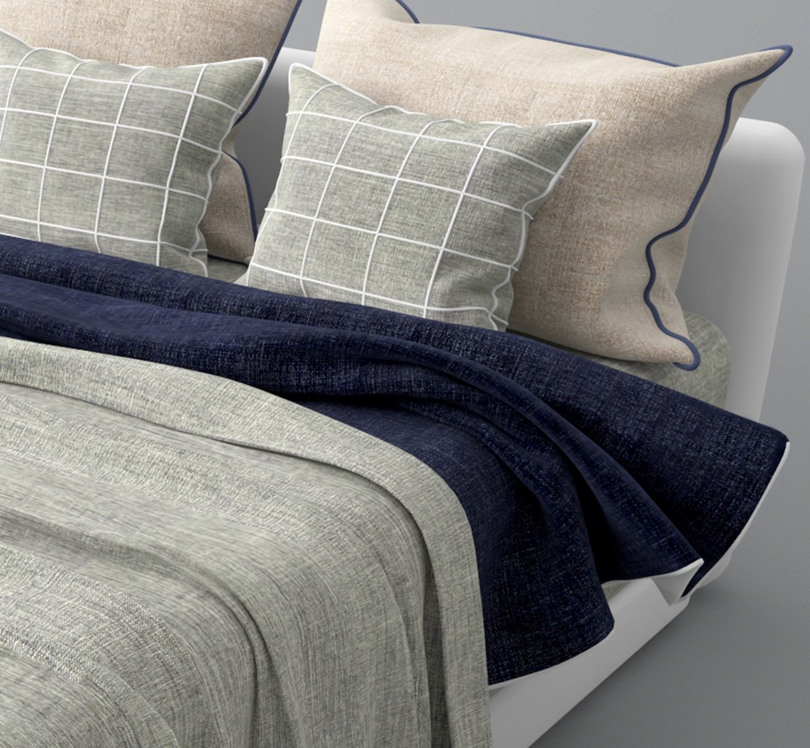 Realistic Bed Model - TurboSquid 1341362